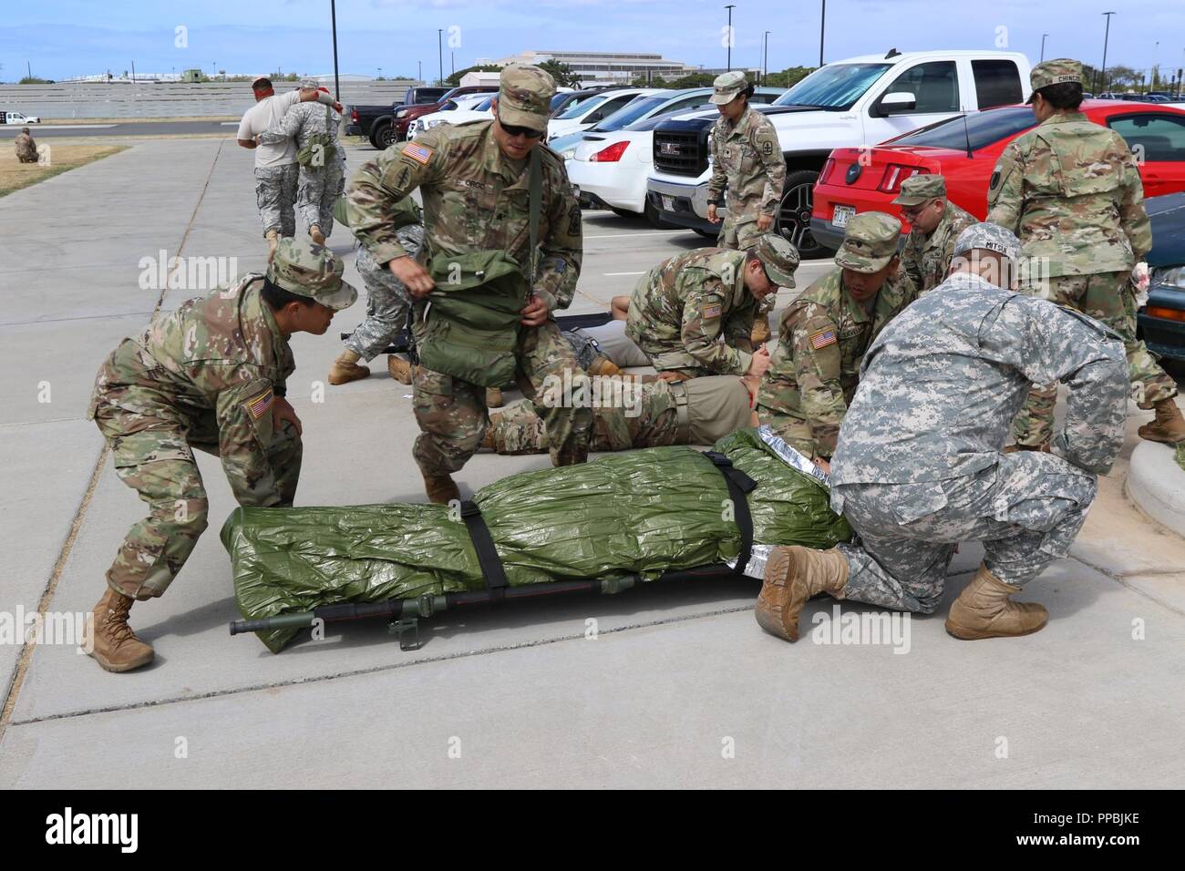 Soldiers of the 29th Infantry Brigade Combat Team simulate tactical ...