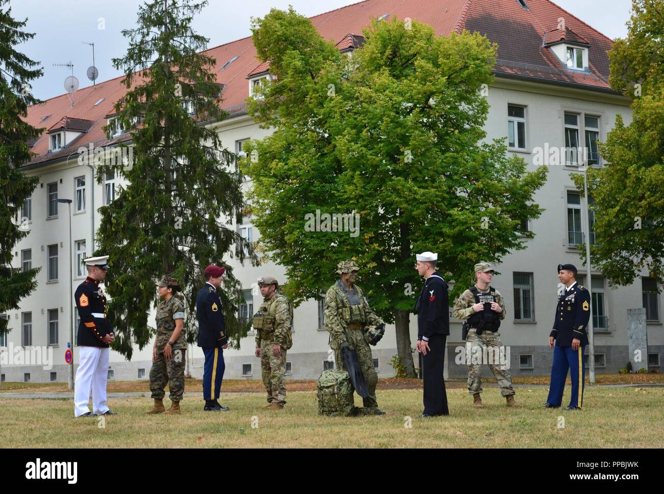 Members from units left to right, Marine Forces Europe and Africa, 10th ...