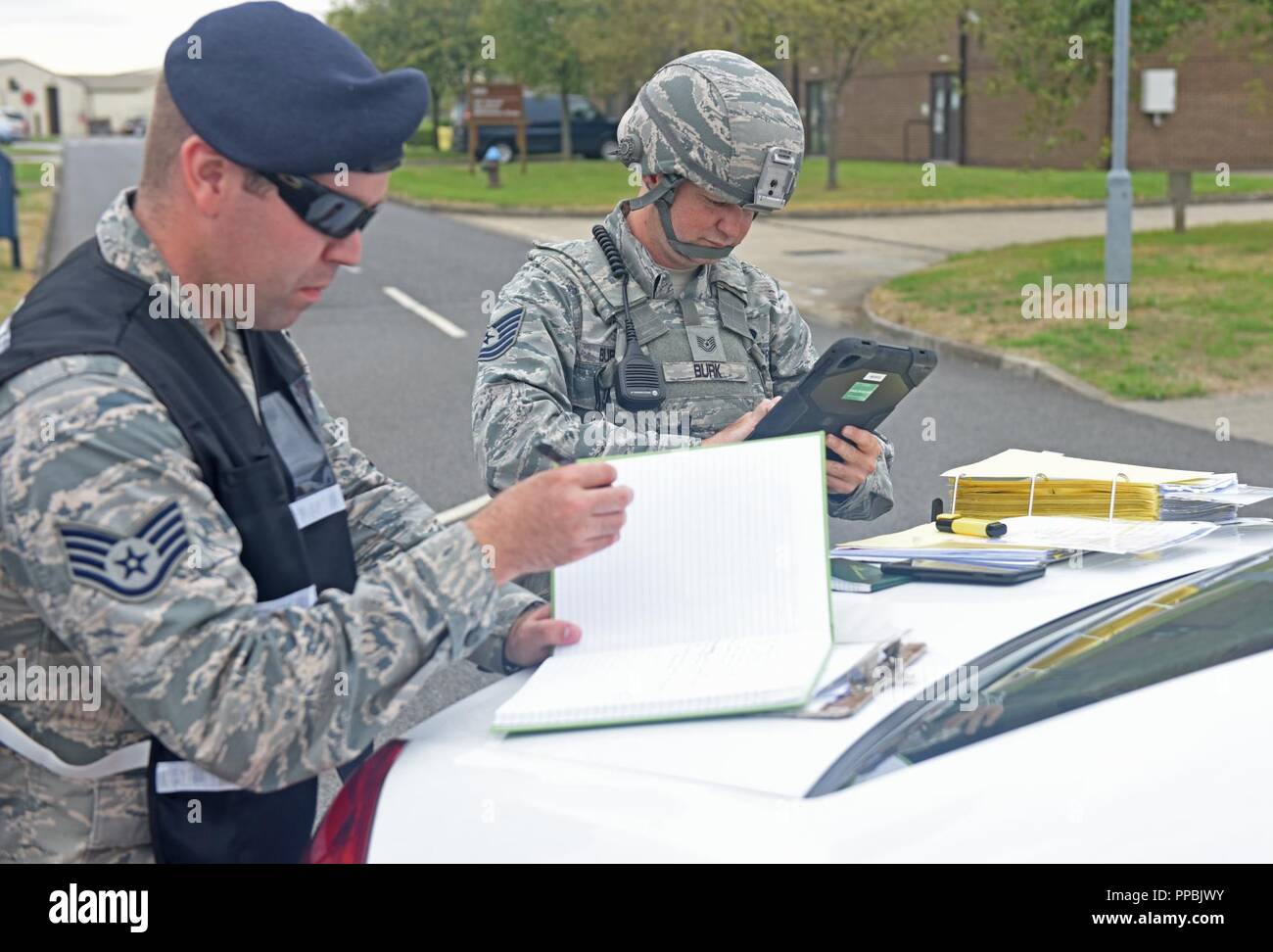 U.S. Air Force Staff Sgt. Jeremiah Johnson, exercise evaluation team ...