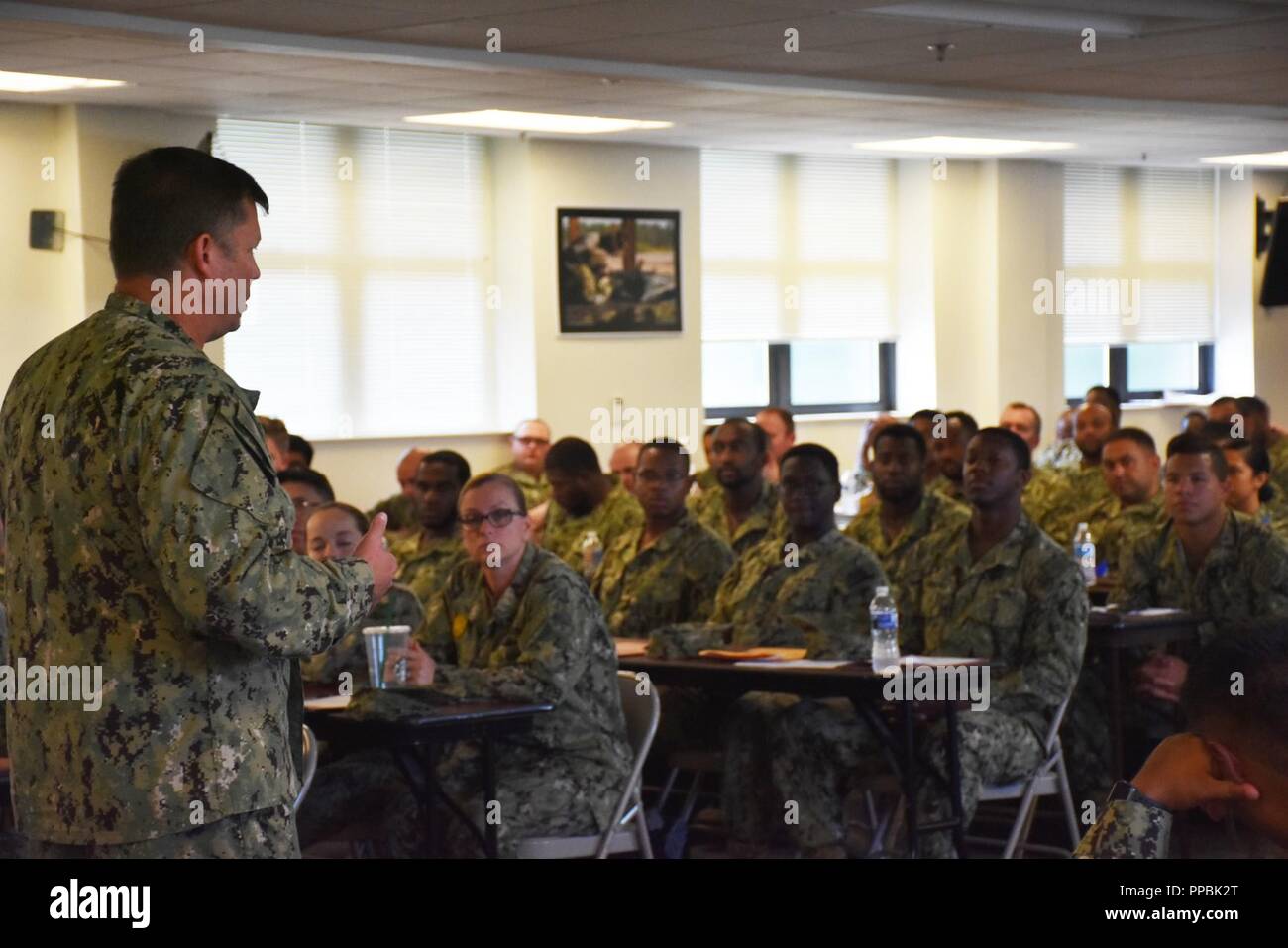 Norfolk, Va. (August 30, 2018) Capt. Matthew Jackson, commanding ...