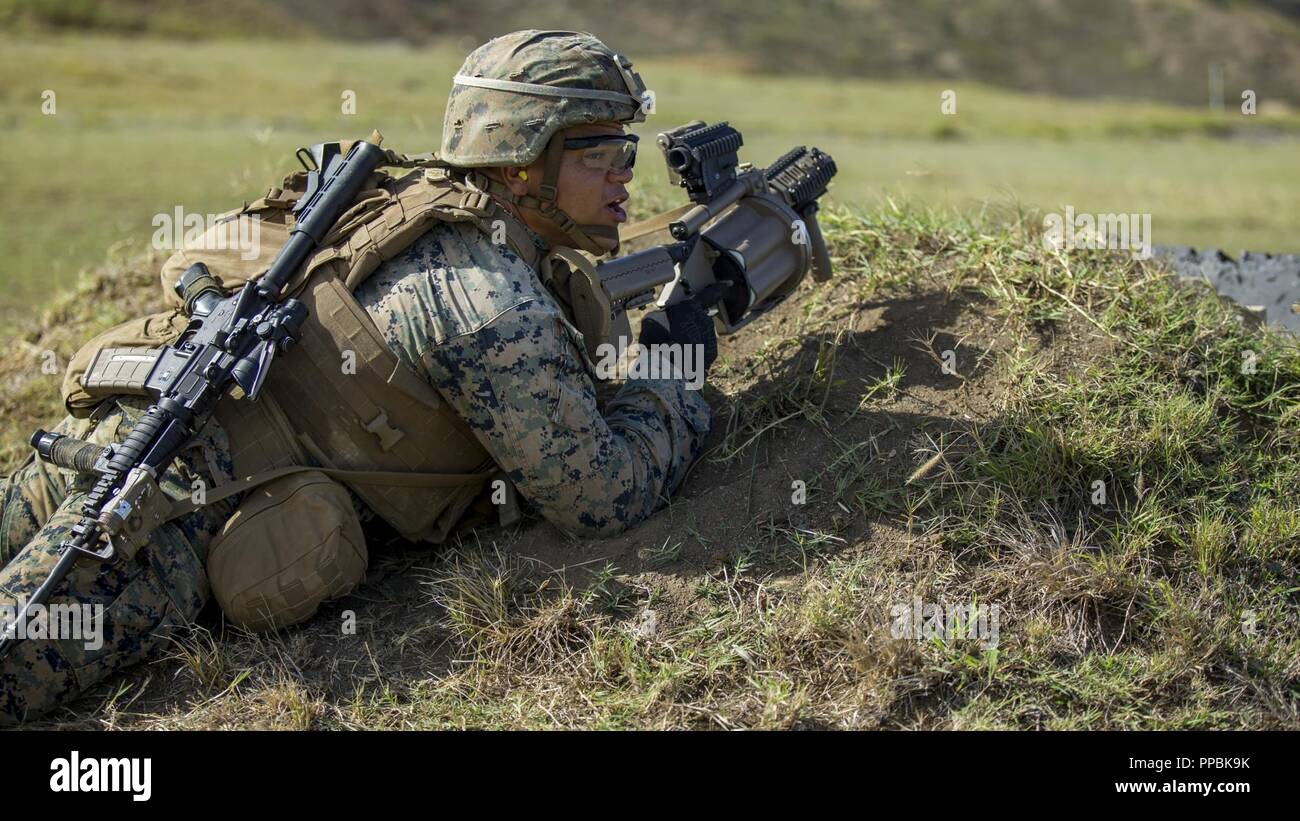 U S Marine Corps Lance Cpl Joshua Begeleus A Rifleman Assigned To 3d