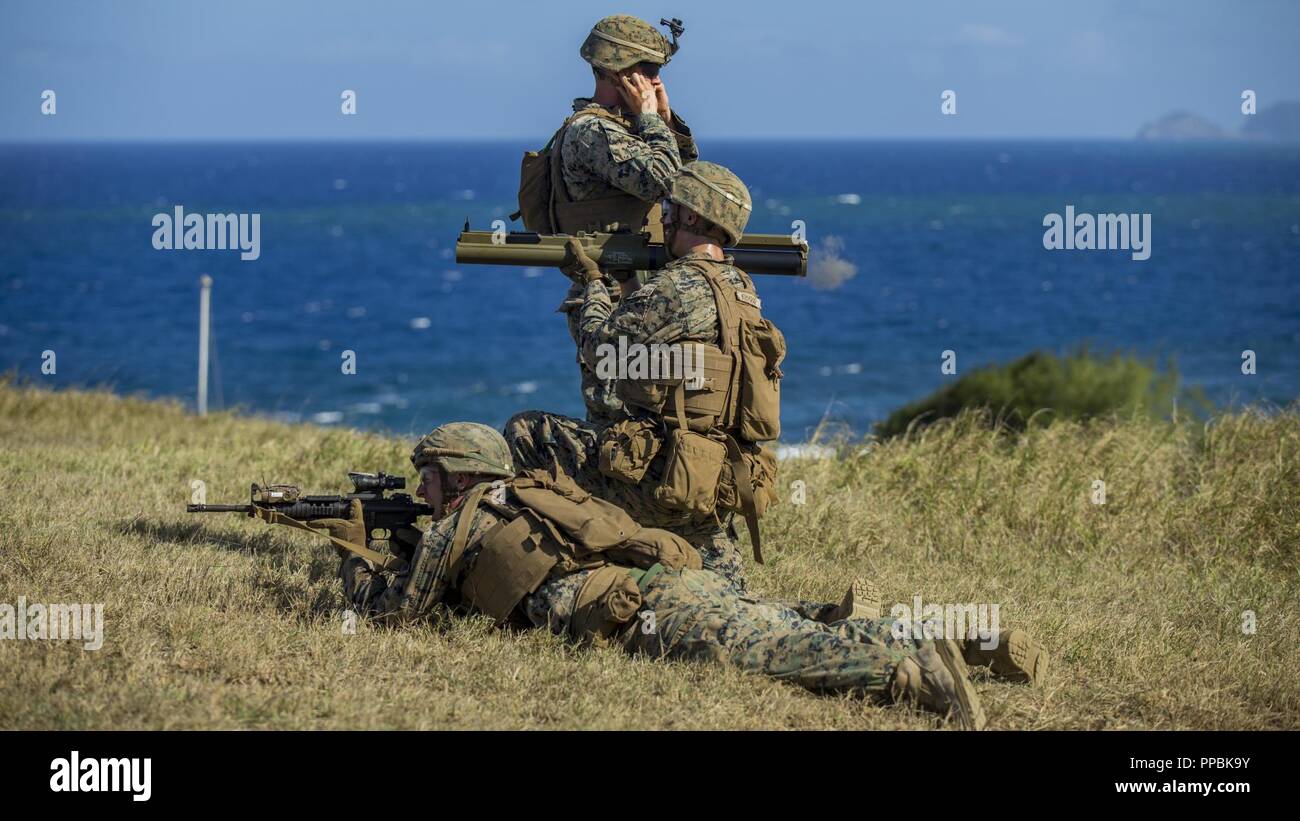 U.S. Marine Corps Lance Cpl. Cameron Bass, a mortarman assigned to 3d ...