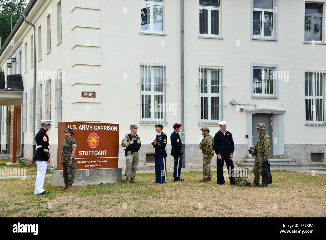 Members from units left to right, Marine Forces Europe and Africa, 10th ...