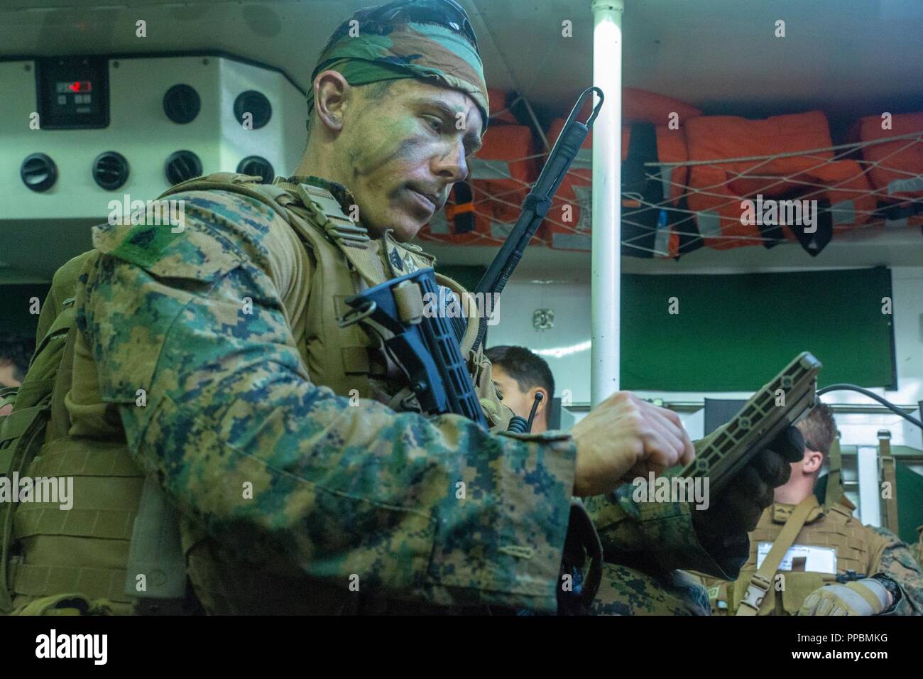 U.S. Marine Sgt. Casey Mansfield with Company B, 1st Battalion, 6th ...