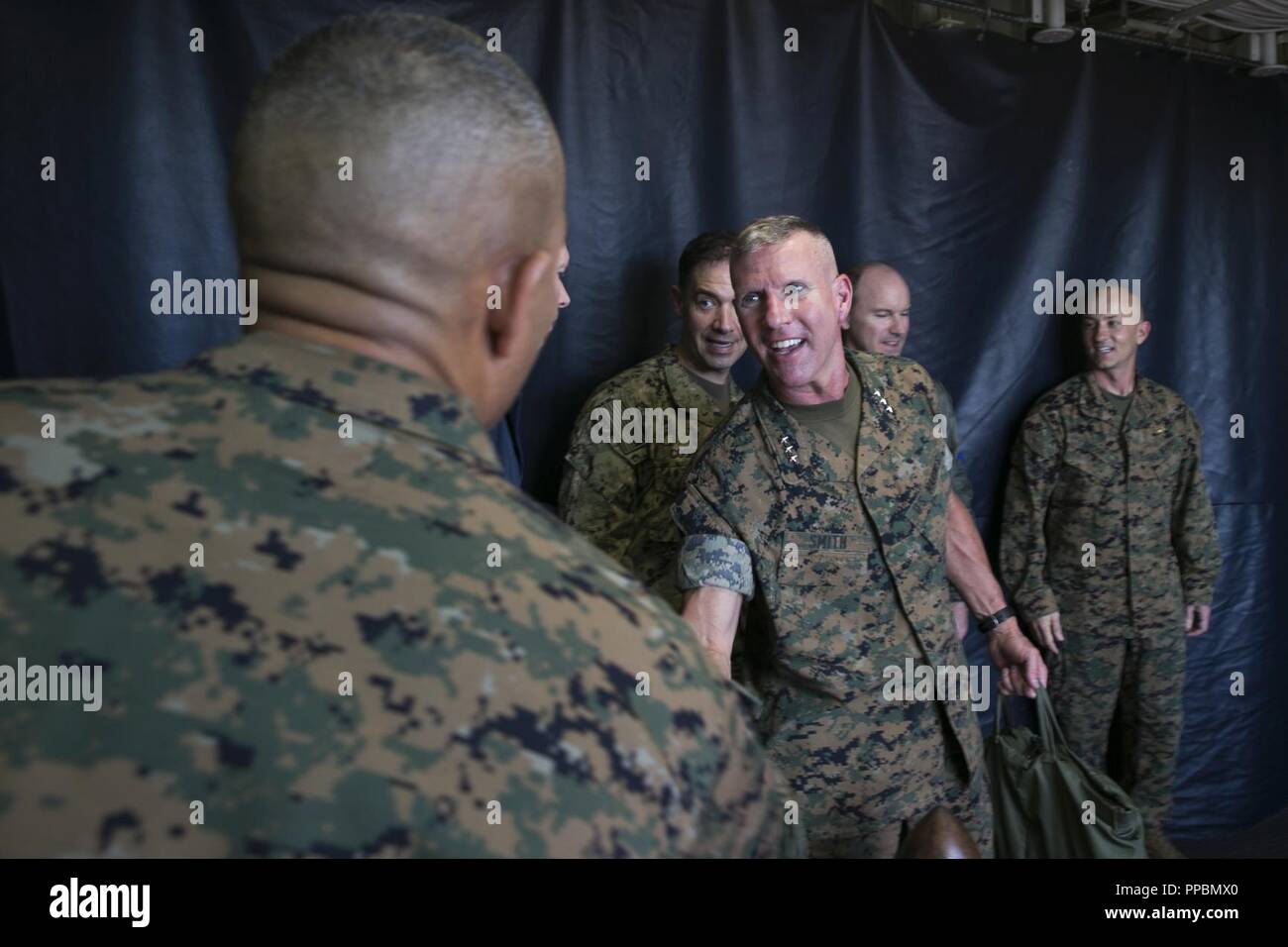 Commanding general of i marine expeditionary force forward hi-res stock ...