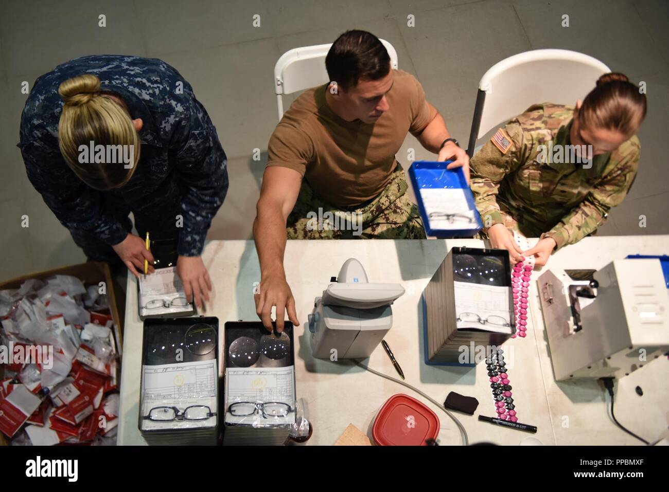 U.S. Navy Hospital Corpsman 3rd Class Emily Fowler and Hospital ...