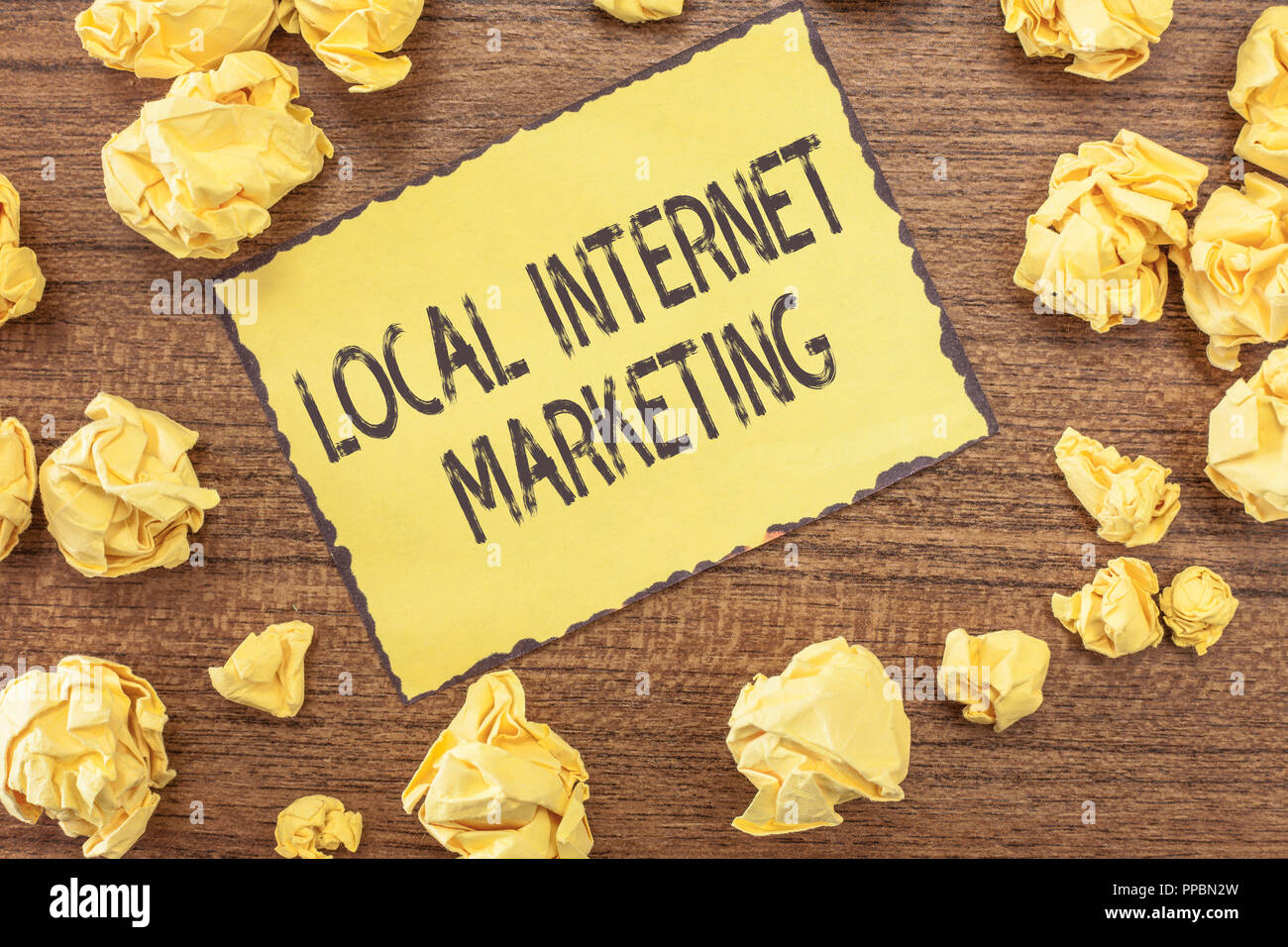 Text sign showing Local Internet Marketing. Conceptual photo use Search ...