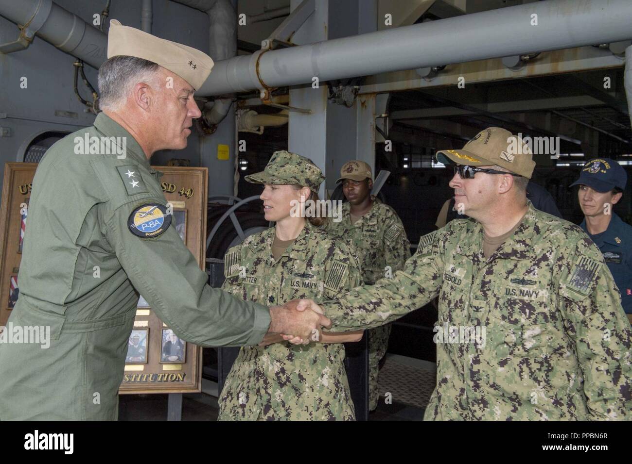 CARTAGENA, Colombia (Sept. 2, 2018) Rear Adm. Sean Buck, commander, U.S ...