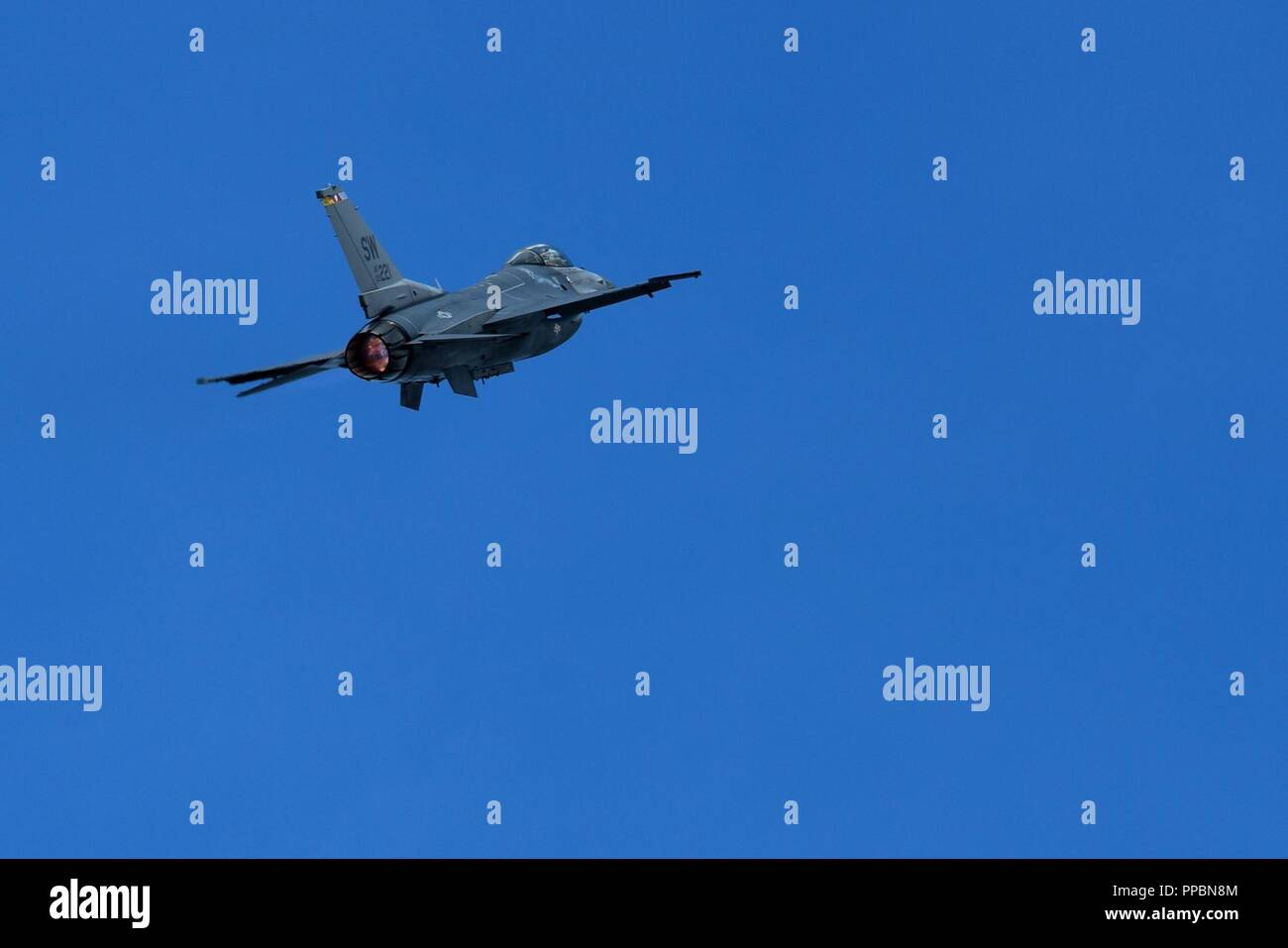 U.S. Air Force Maj. John Waters, F-16 Viper Demonstration Team pilot ...