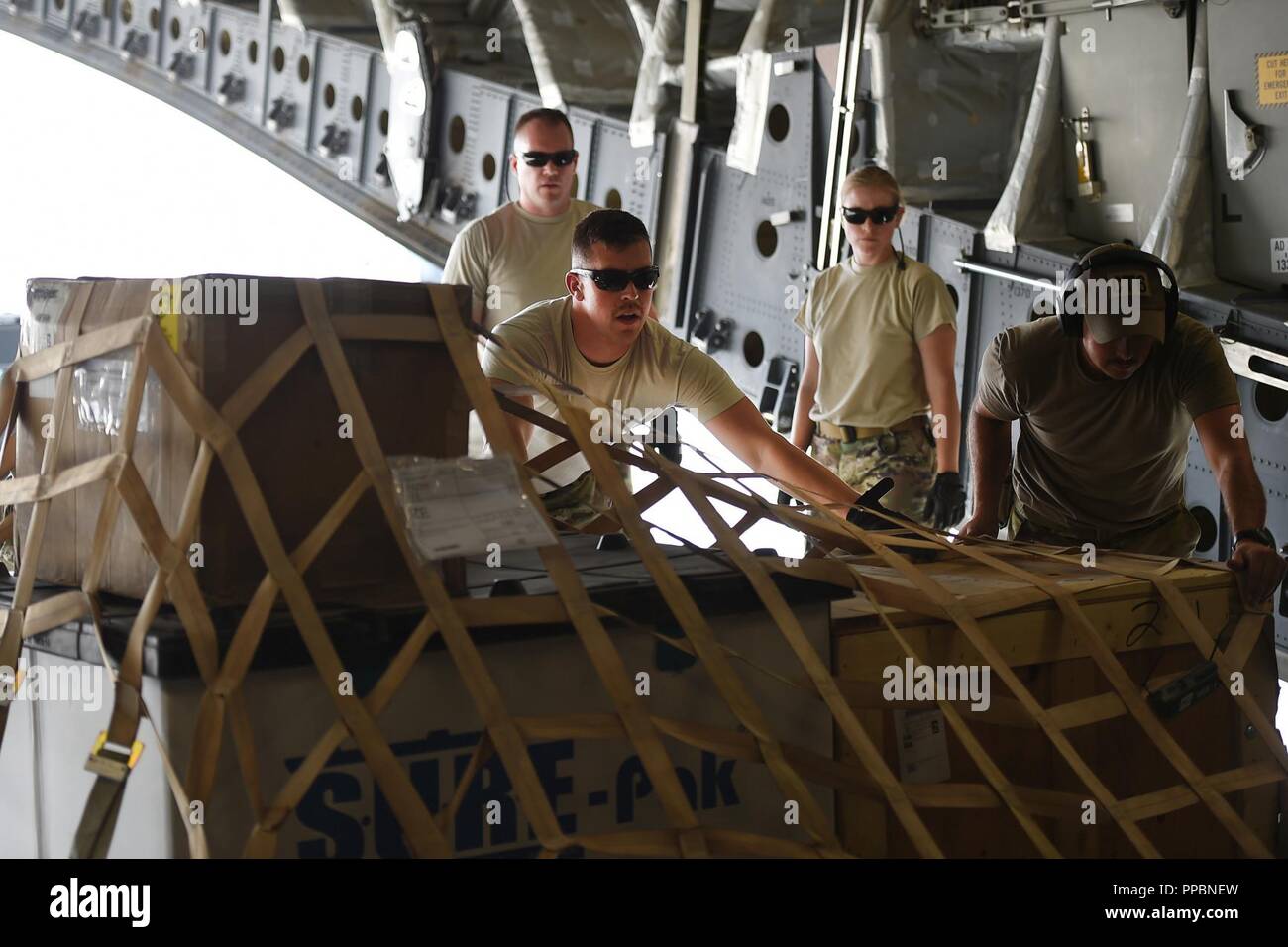 Members of the 407th Expeditionary Logistics Readiness Squadron Air ...