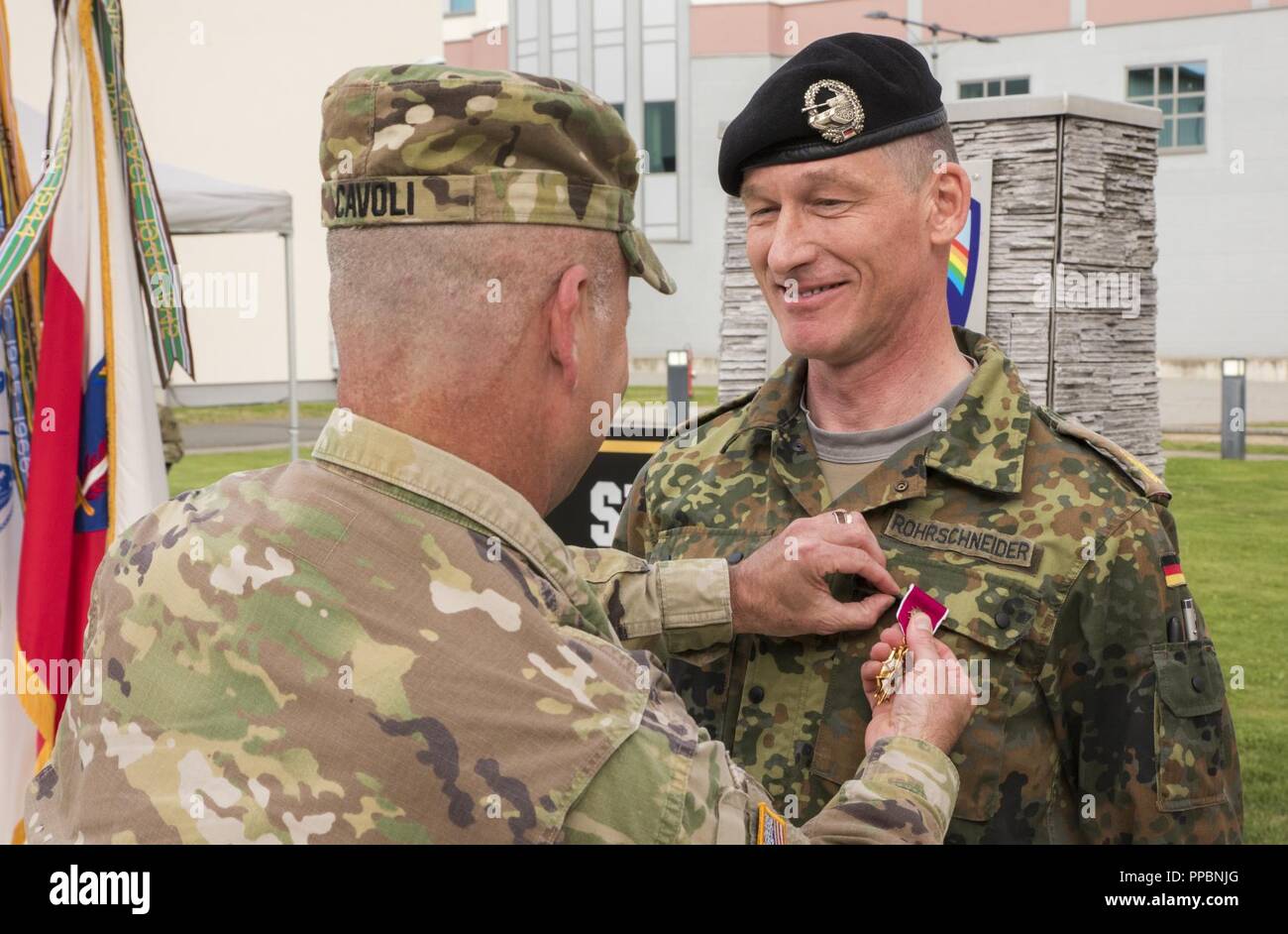 U.S. Army Europe Commanding General, Lt. Gen. Christopher Cavoli, pins ...