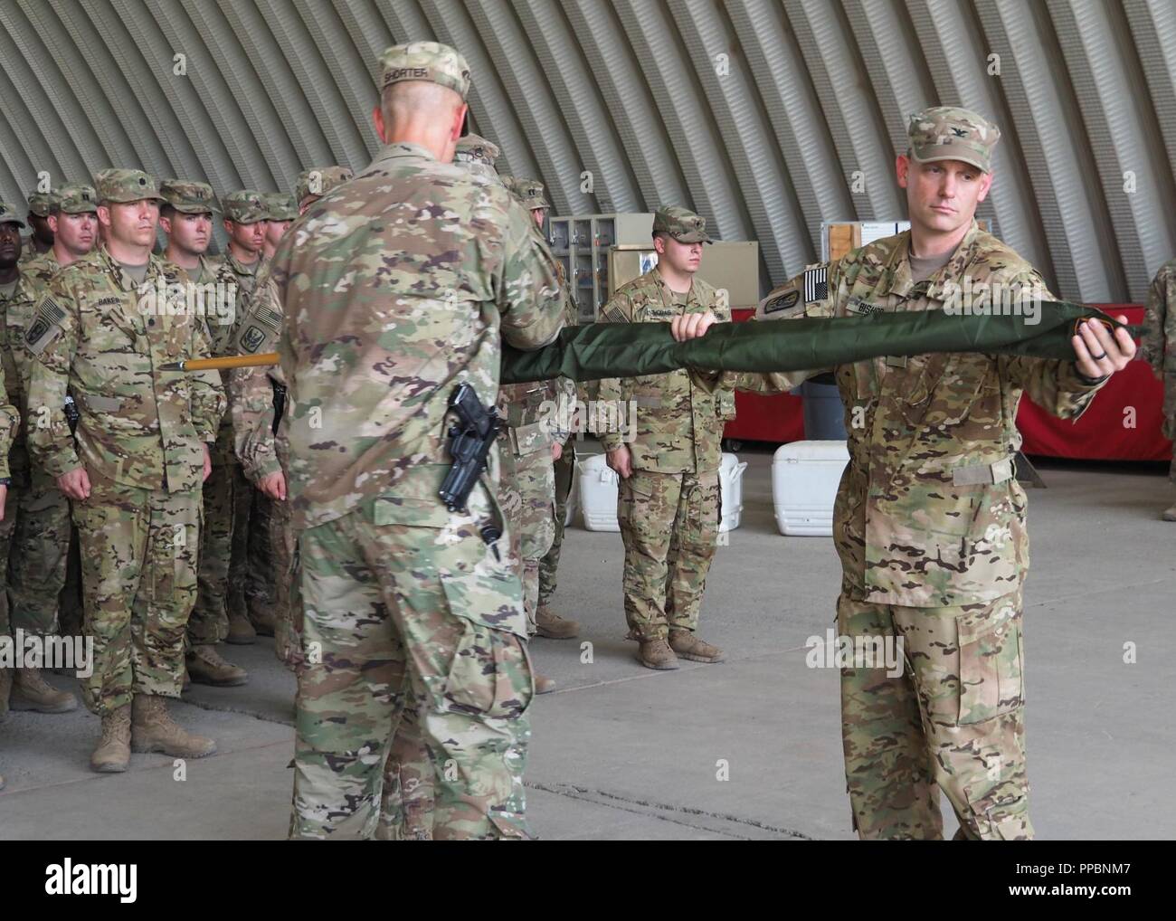 U.S. Army Col. Joseph Bishop, Commander of the 449th Combat Aviation ...
