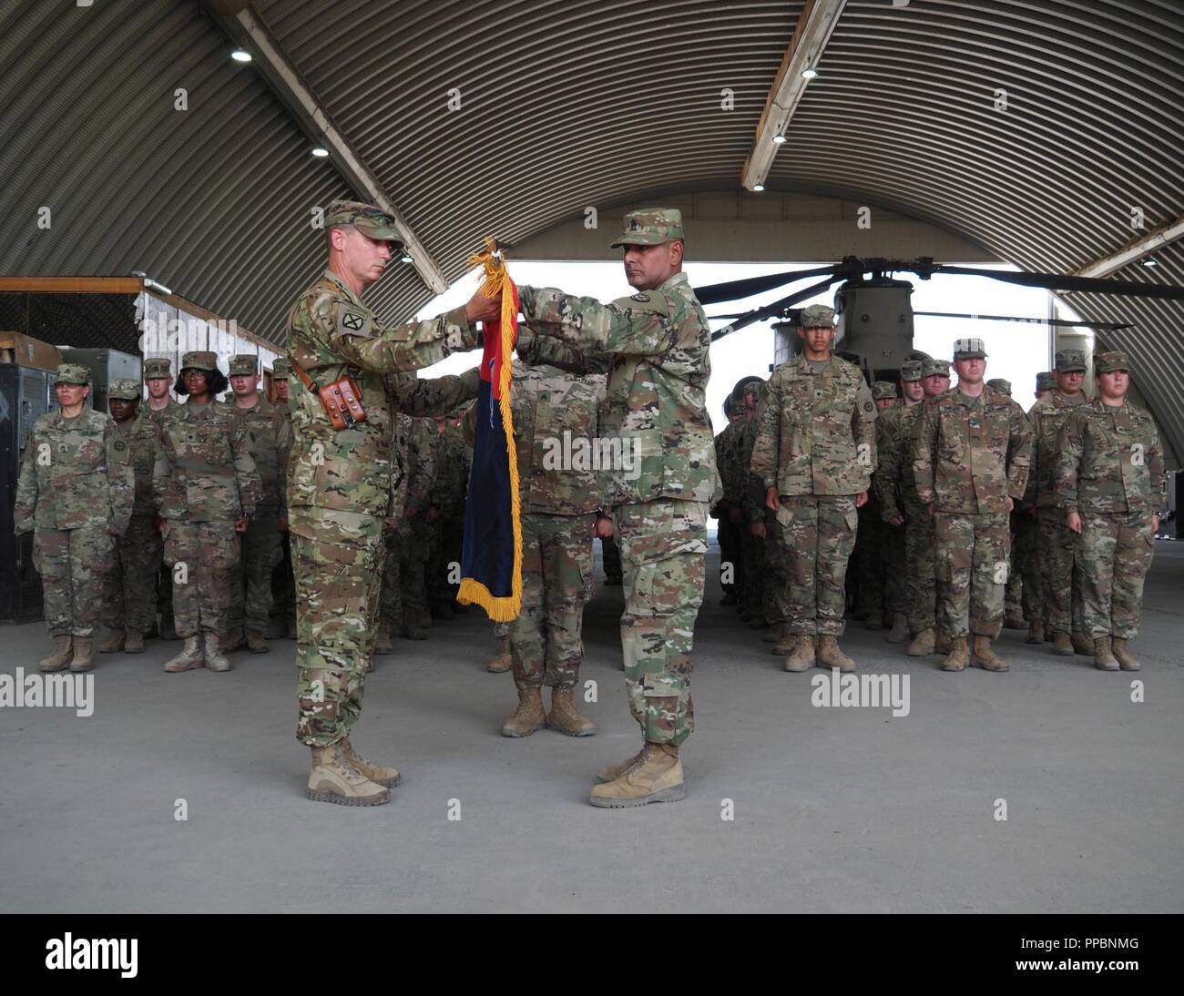 U.S. Army National Guard Col. Charles Hausman, Commander of the 35th ...
