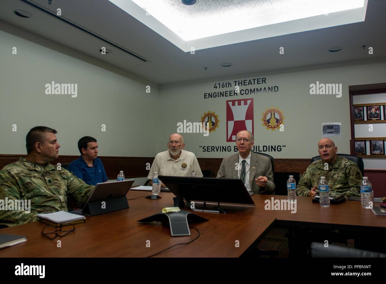 From Left, Lt. Col. Larry Ray, exercise branch chief, 416th Theater ...