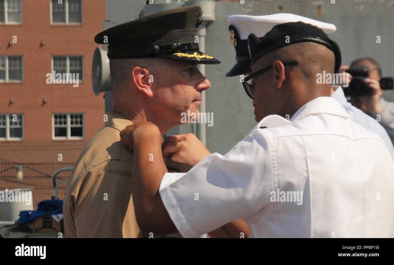 Lt. Colonel James R. Haiderer, U.S. Marine Corps Reserve, was promoted ...