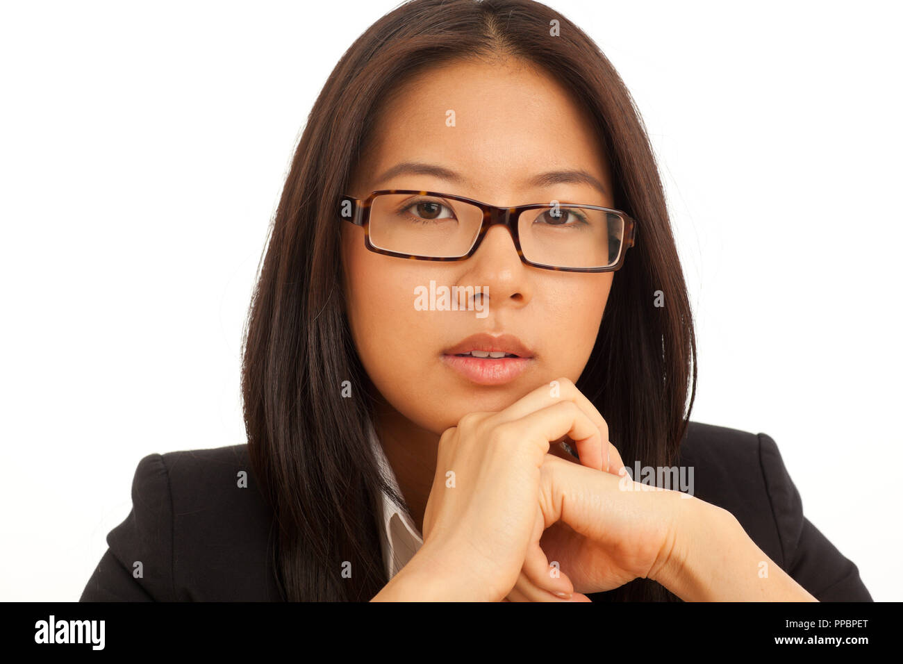Professional Asian businesswoman looking at camera Stock Photo - Alamy
