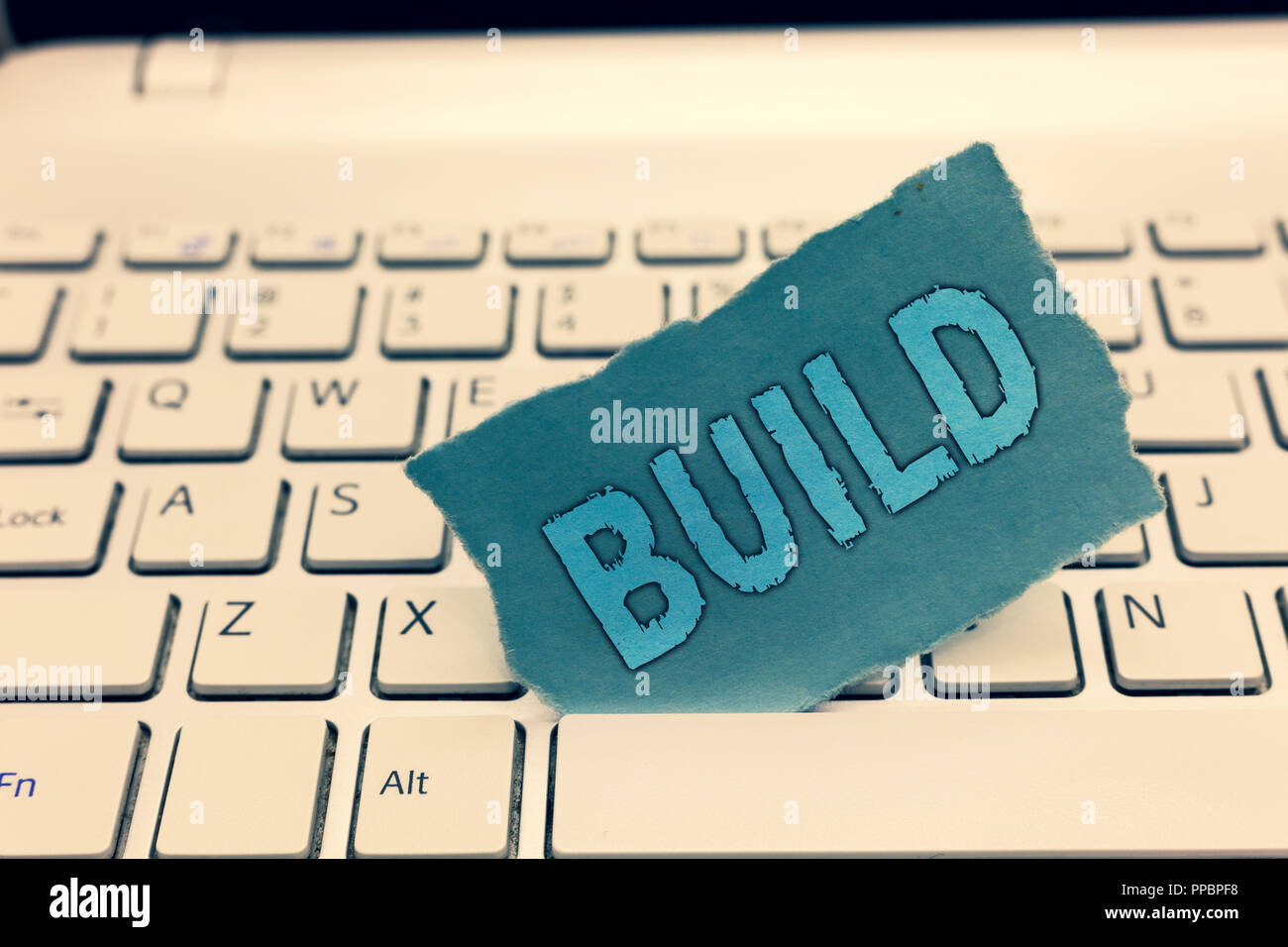 Writing note showing Build. Business photo showcasing Construct ...