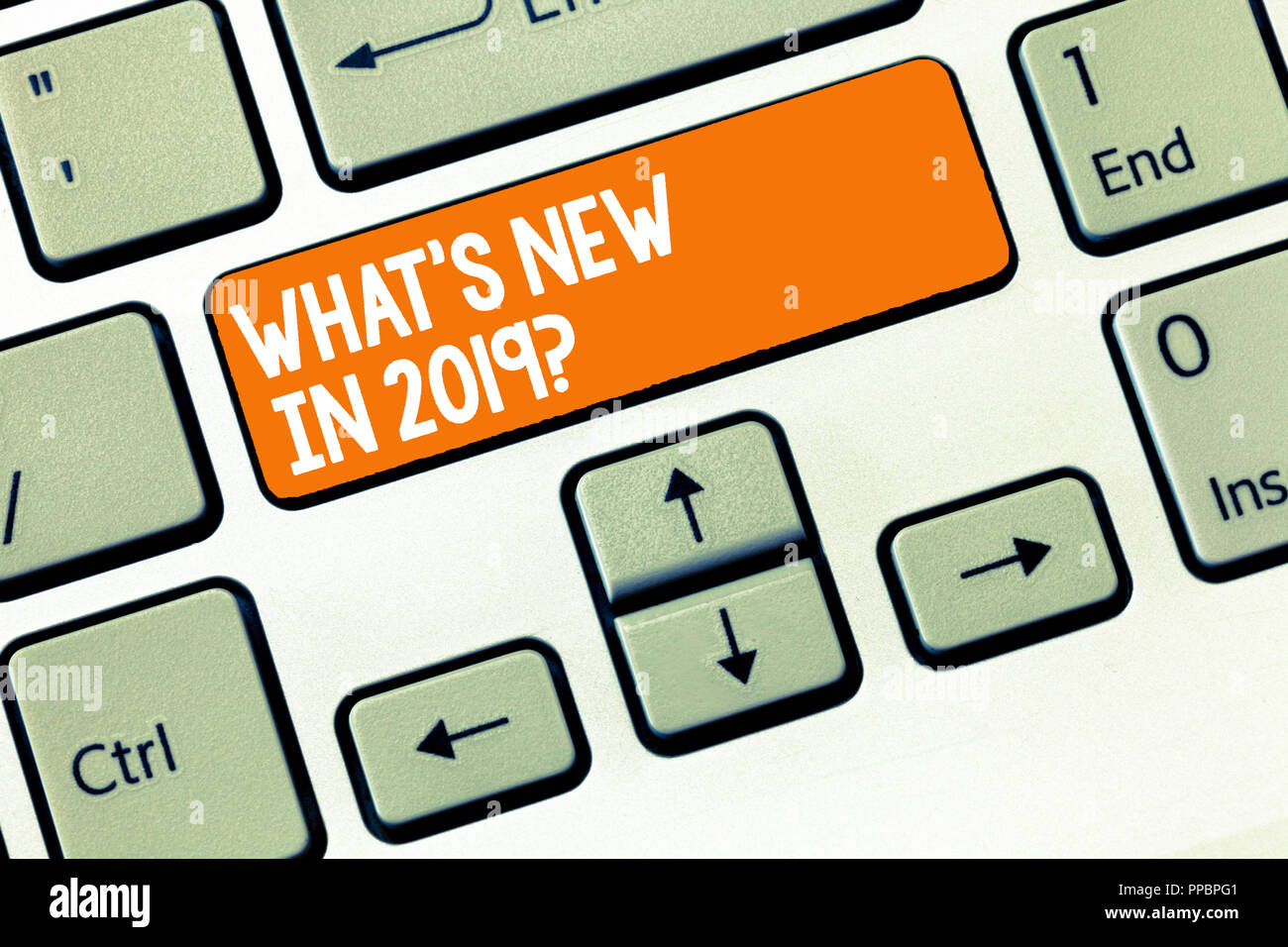 Handwriting text writing What s is New In 2019 question. Concept ...