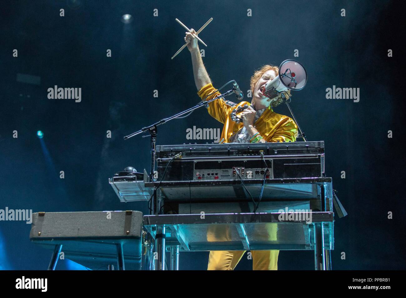 Las Vegas, Nevada, USA. 23rd Sep, 2018. RICHARD REED PARRY of Arcade ...