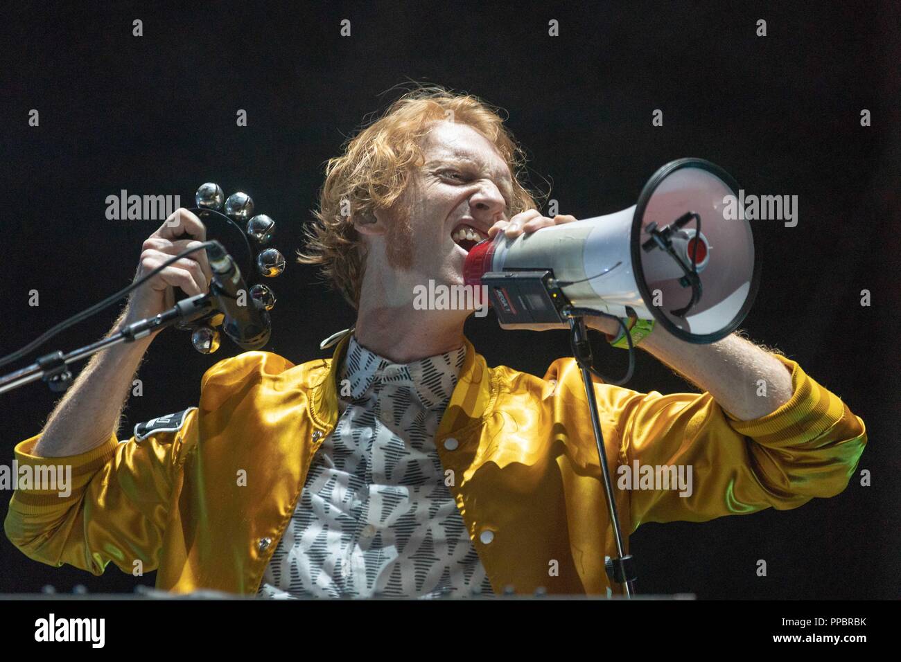 Las Vegas, Nevada, USA. 23rd Sep, 2018. RICHARD REED PARRY of Arcade ...