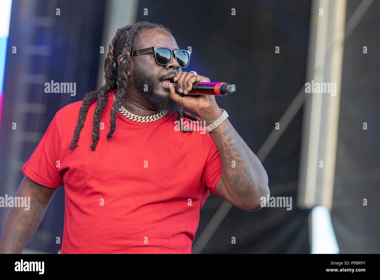 Las Vegas, Nevada, USA. 23rd Sep, 2018. Rapper T-PAIN (FAHEEM NAJM ...