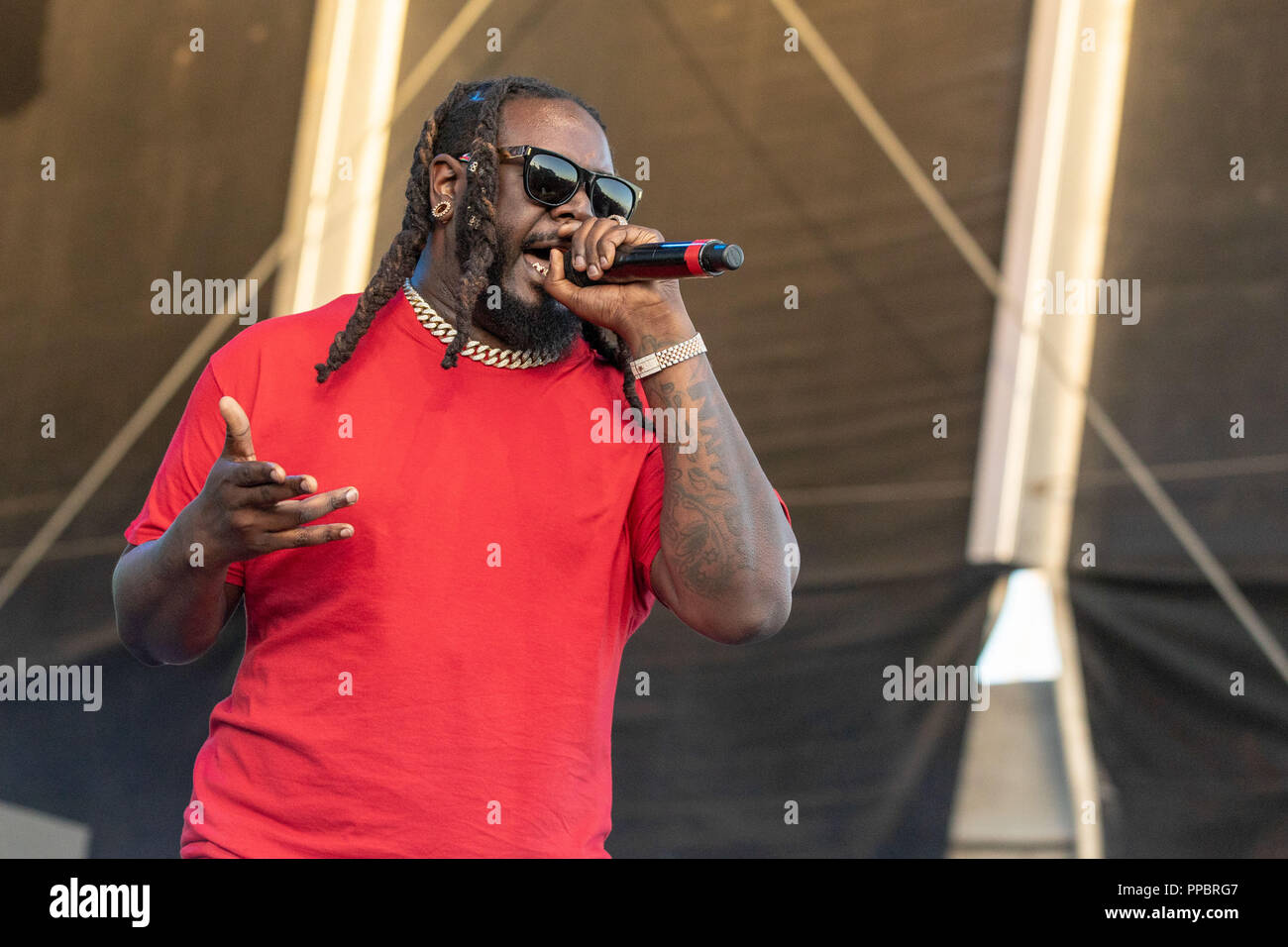 Las Vegas, Nevada, USA. 23rd Sep, 2018. Rapper T-PAIN (FAHEEM NAJM ...