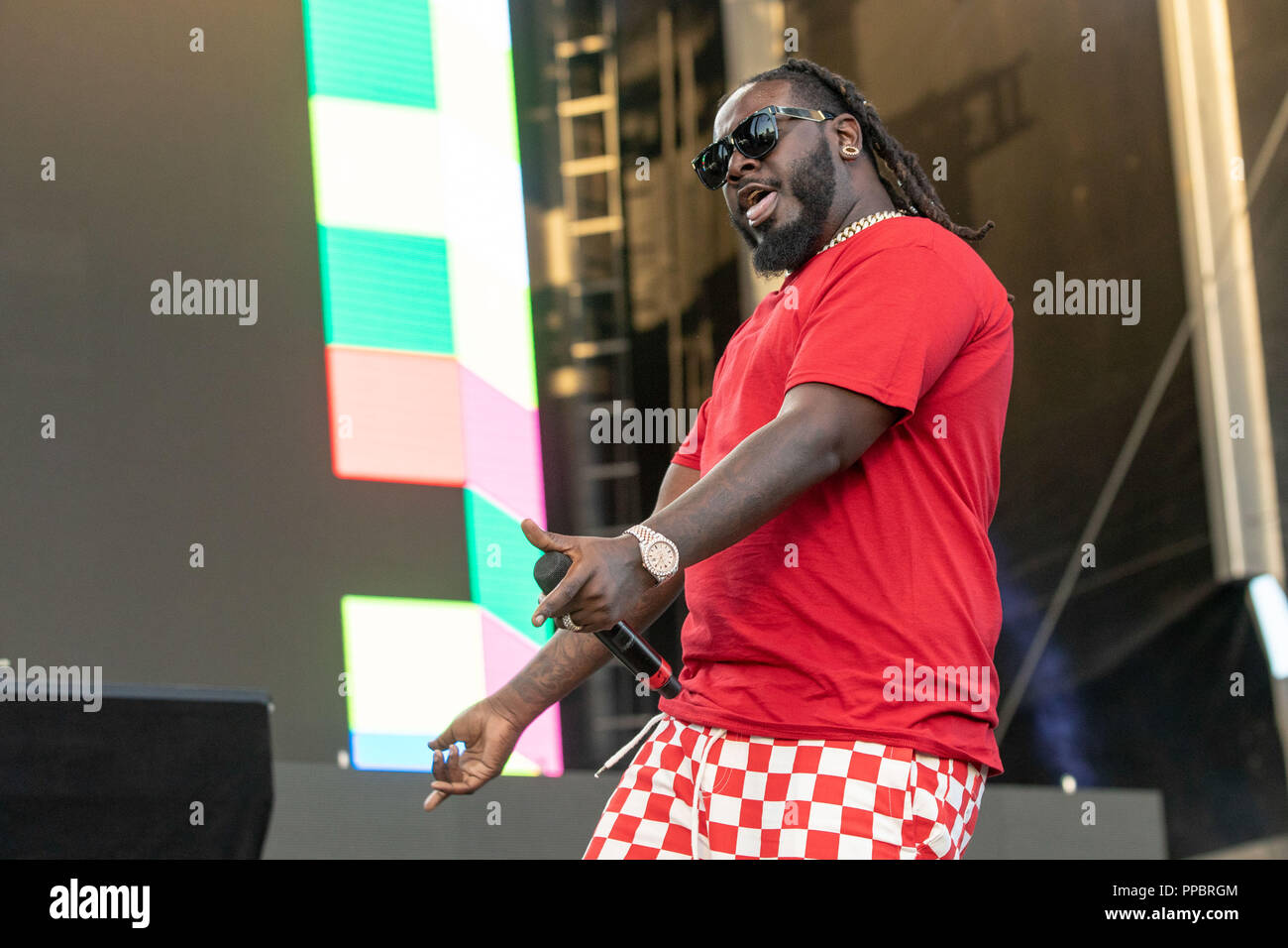 Las Vegas, Nevada, USA. 23rd Sep, 2018. Rapper T-PAIN (FAHEEM NAJM ...