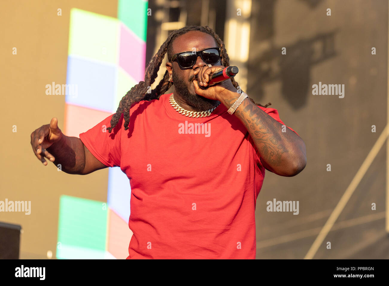 Las Vegas, Nevada, USA. 23rd Sep, 2018. Rapper T-PAIN (FAHEEM NAJM ...