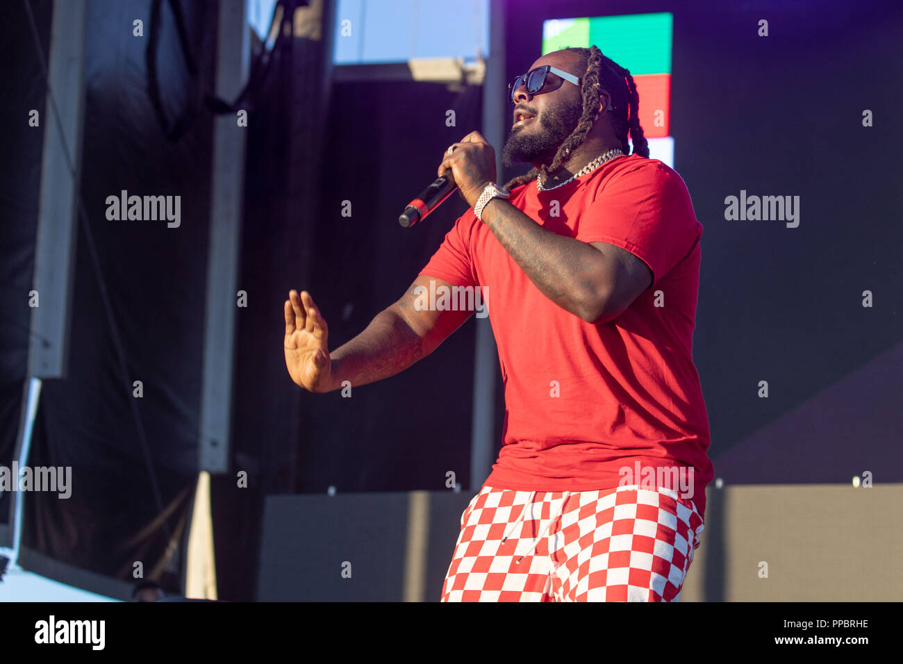 Las Vegas, Nevada, USA. 23rd Sep, 2018. Rapper T-PAIN (FAHEEM NAJM ...