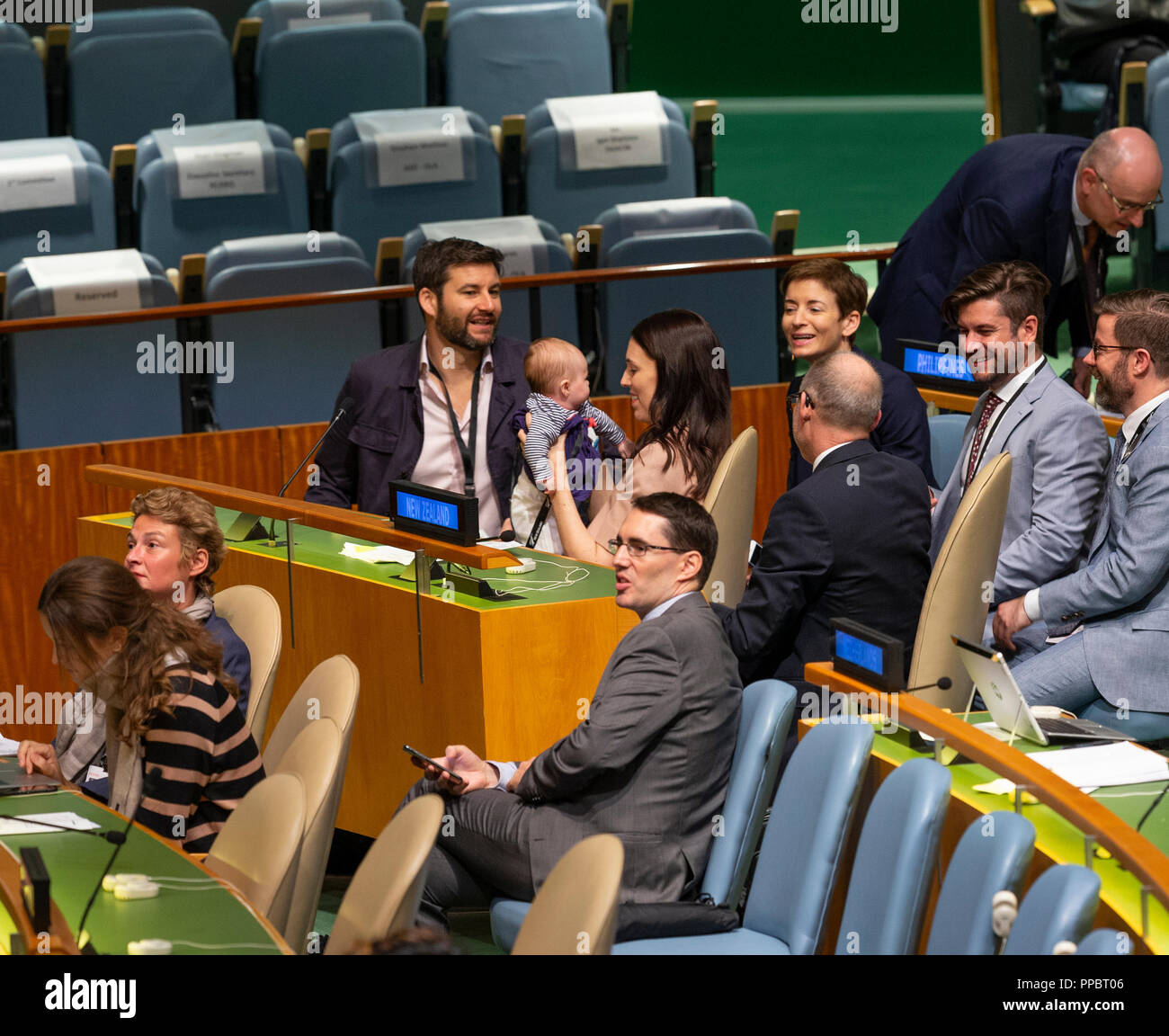 New York, USA - September 24, 2018: New Zealand Prime Minister Jacinda ...