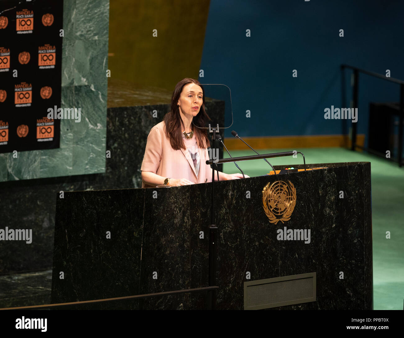 New York, USA - September 24, 2018: New Zealand Prime Minister Jacinda ...