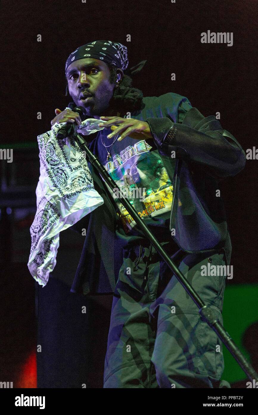 Las Vegas, Nevada, USA. 22nd Sep, 2018. BLOOD ORANGE (DEVONTE HYNES ...