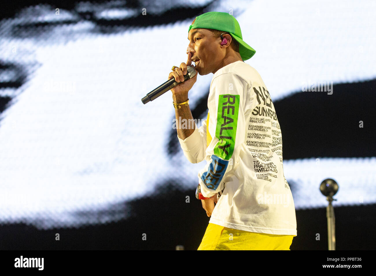 Las Vegas, Nevada, USA. 22nd Sep, 2018. PHARRELL WILLIAMS of N.E.R.D ...