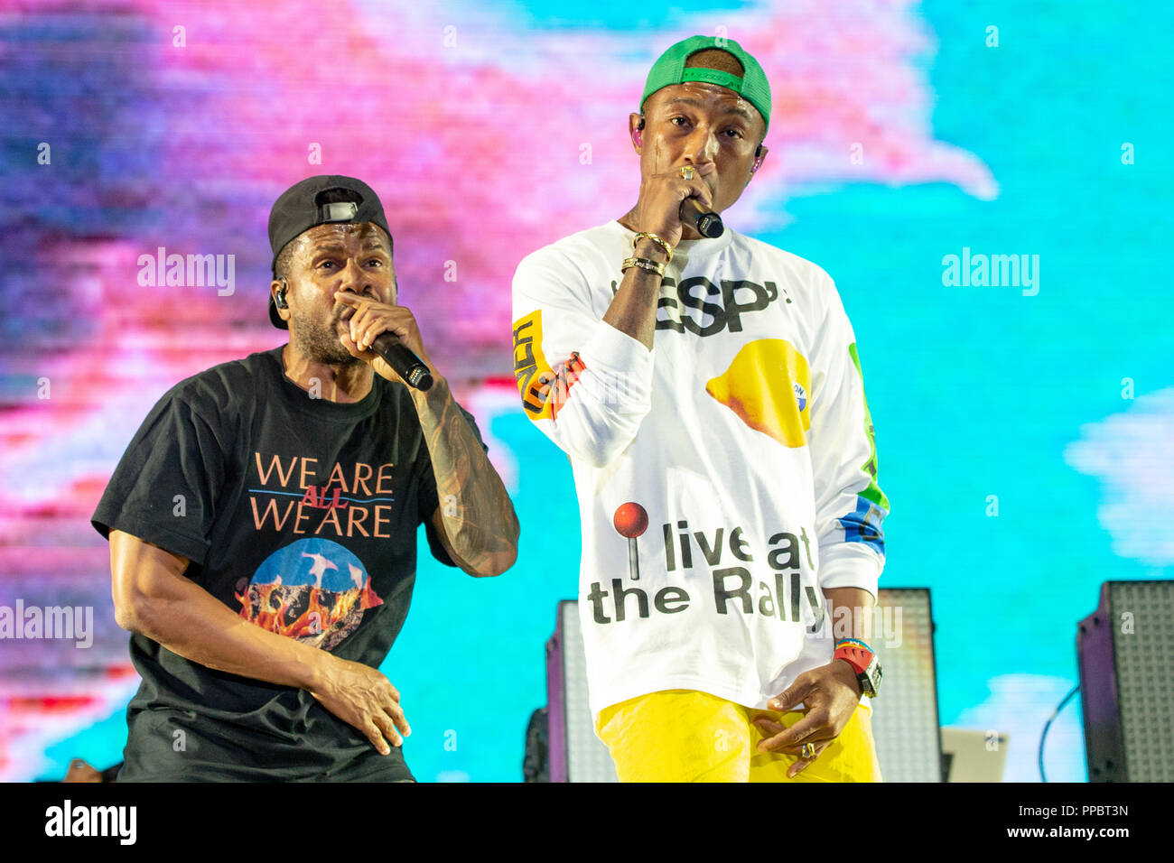 Las Vegas, Nevada, USA. 22nd Sep, 2018. CHAD HUGO and PHARRELL WILLIAMS ...