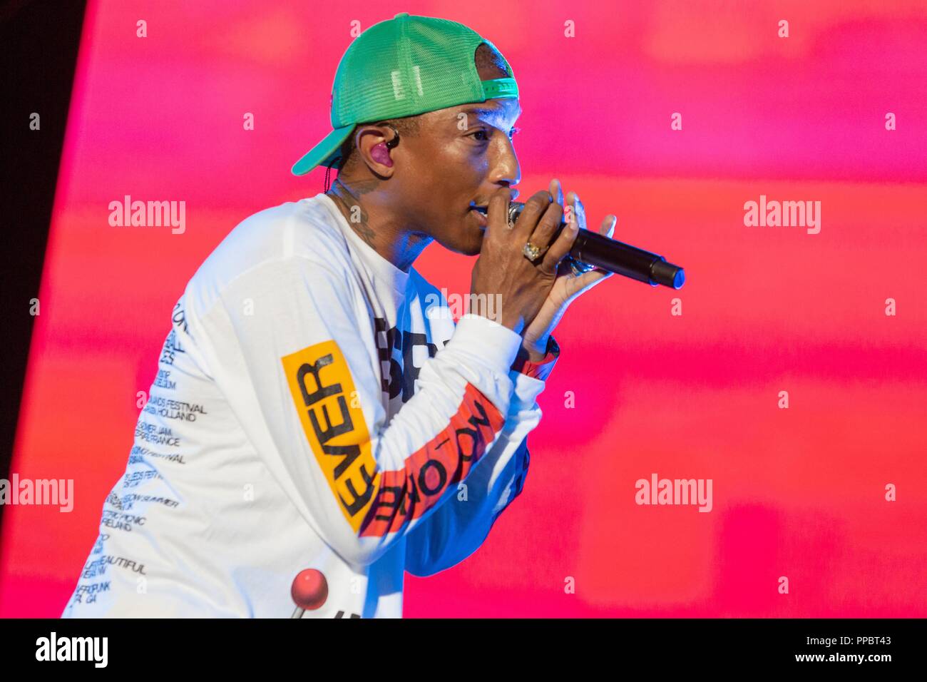 Las Vegas, Nevada, USA. 22nd Sep, 2018. PHARRELL WILLIAMS of N.E.R.D ...
