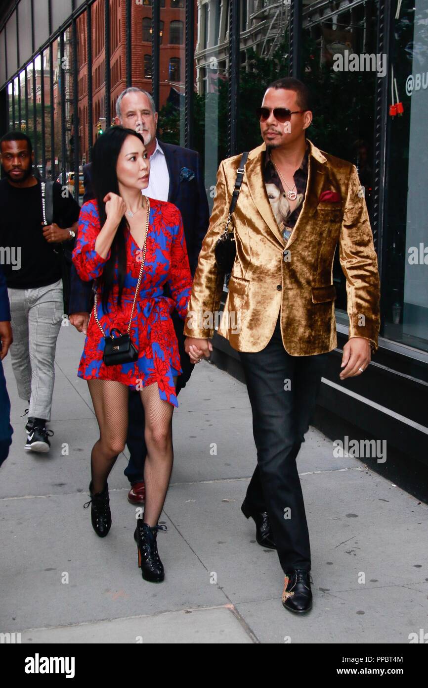 New York, NY, USA. 24th Sep, 2018. Terrence Howard and wife Miranda ...