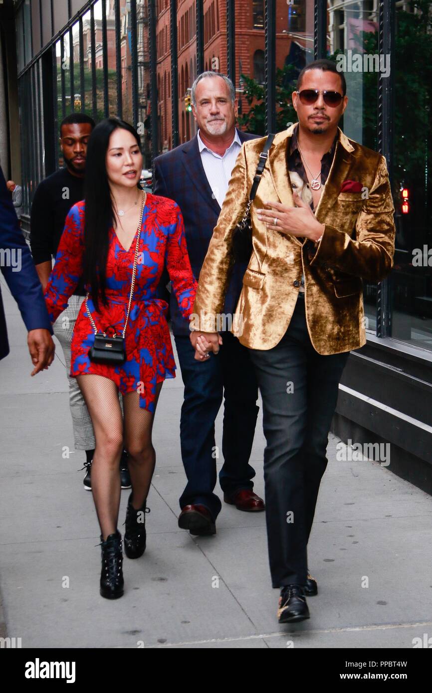 New York, NY, USA. 24th Sep, 2018. Terrence Howard and wife Miranda ...