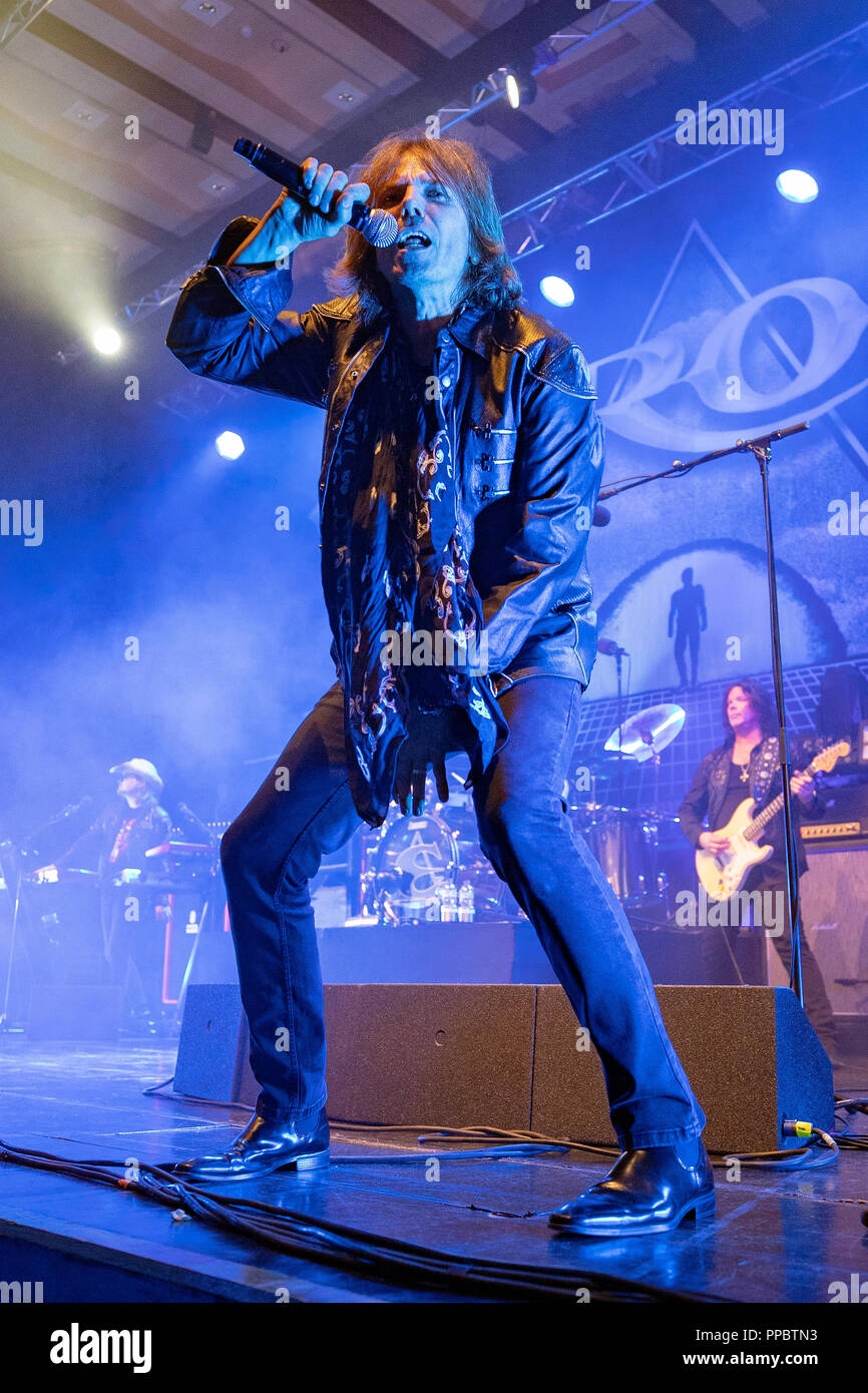 Brighton, UK. 24th September 2018, Joey Tempest of Europe Perform at ...