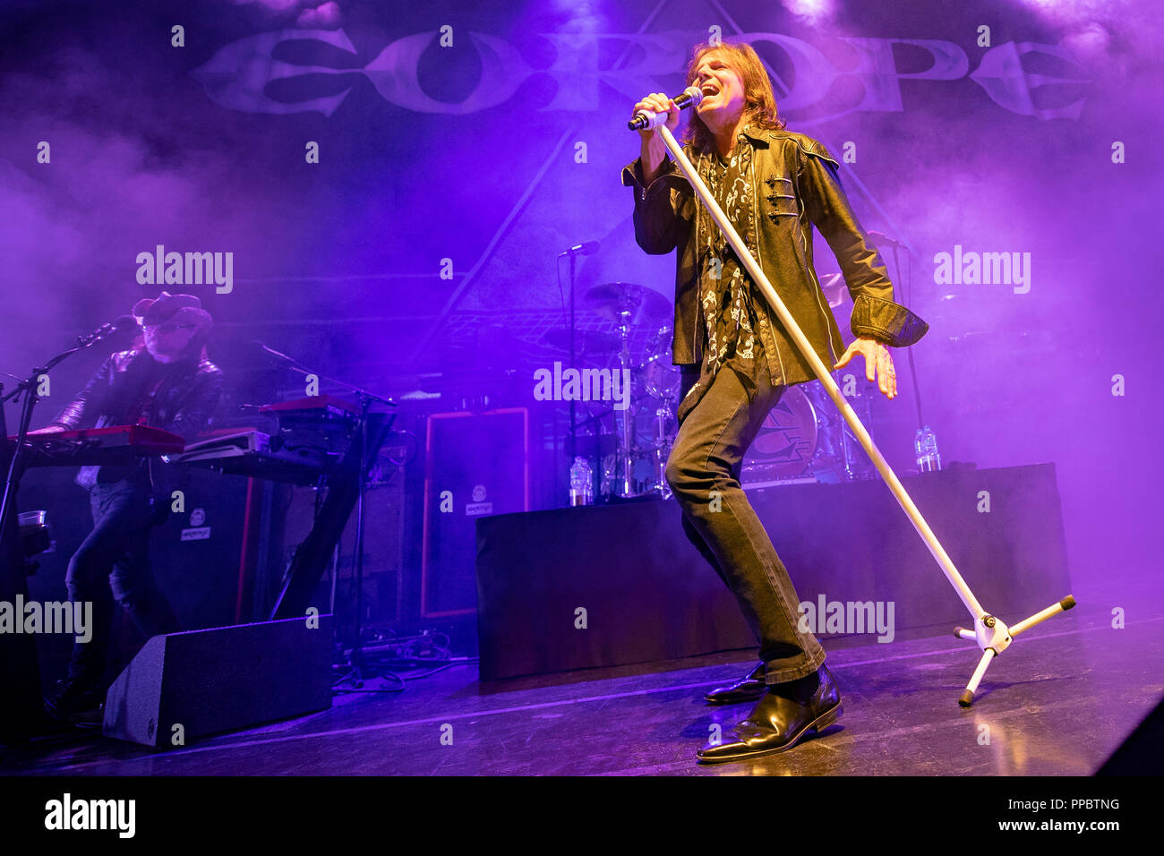 Brighton, UK. 24th September 2018, Joey Tempest of Europe Perform at ...