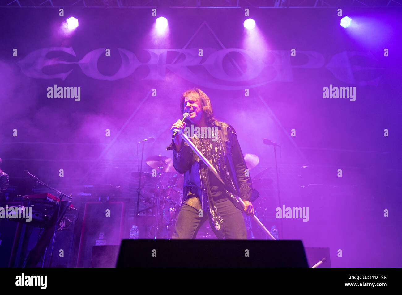 Brighton, UK. 24th September 2018, Joey Tempest of Europe Perform at ...