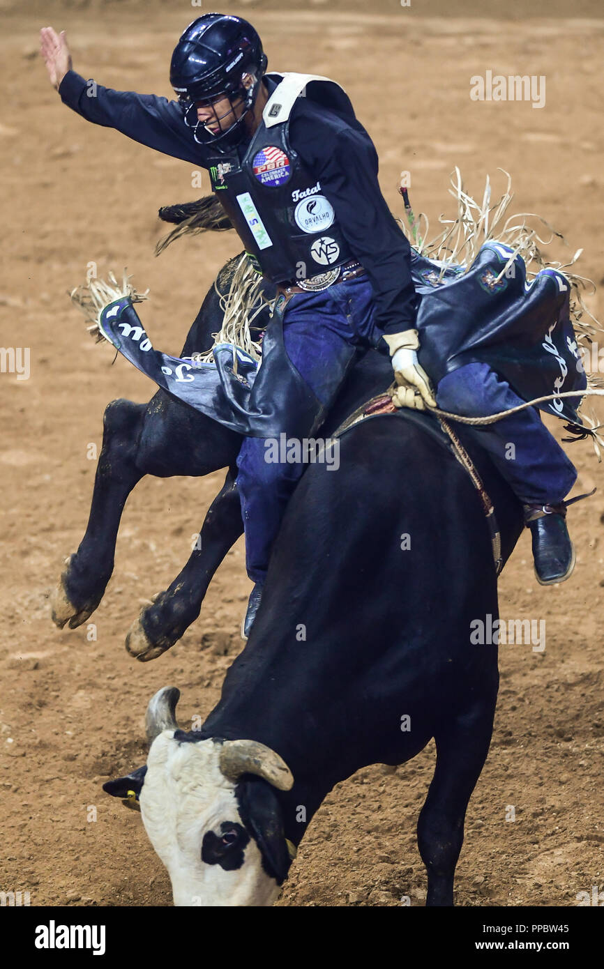 September 23, 2018 - Fairfax, Virginia, U.S - LUCIANO DE CASTRO rides a ...