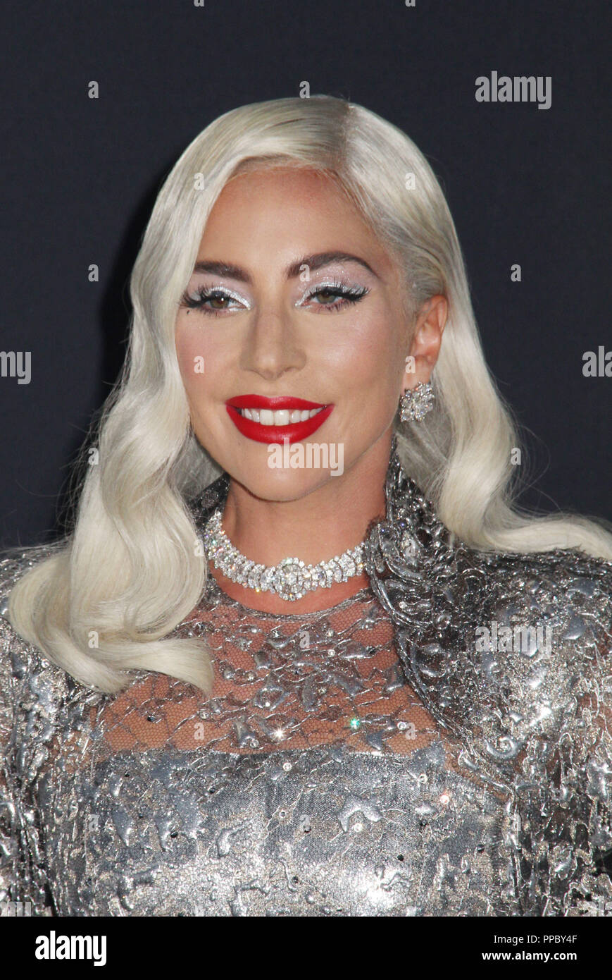 Lady Gaga 09/24/2018 The Los Angeles Premiere of "A Star is Born" held ...