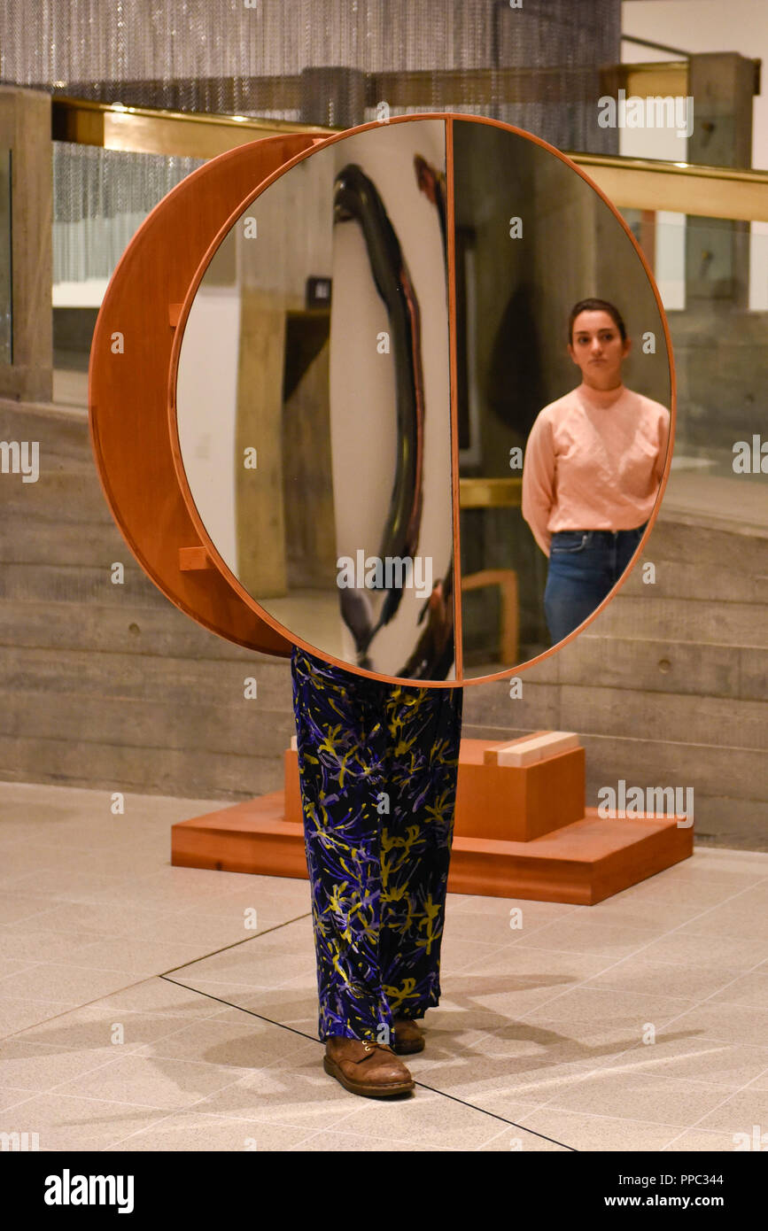 London, UK. 25 September 2018. Gallery staff present "Interactive ...