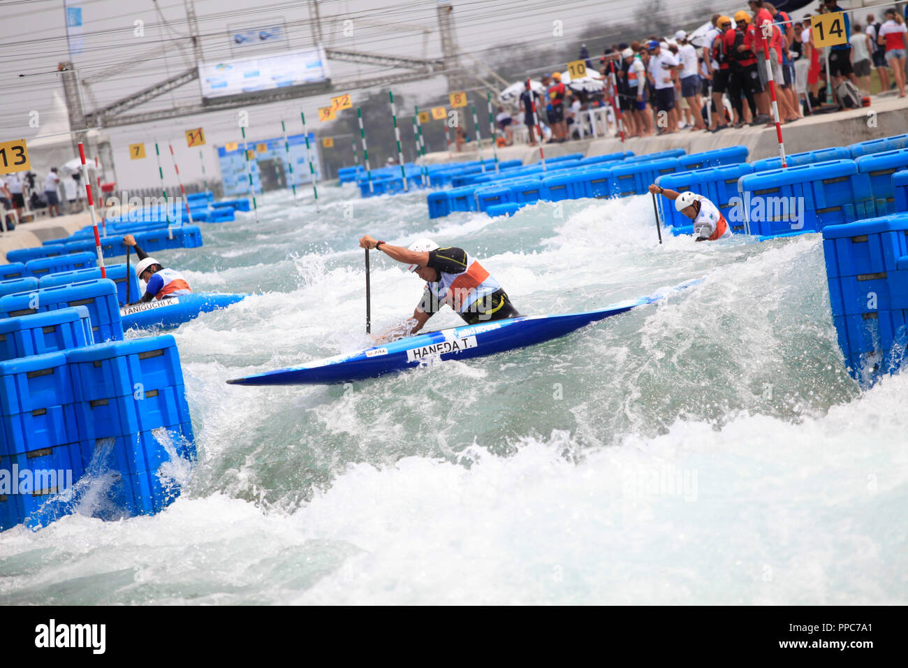 Rio De Janeiro, Brazil. 25th Sep, 2018. First day of Slalom World Canoe ...