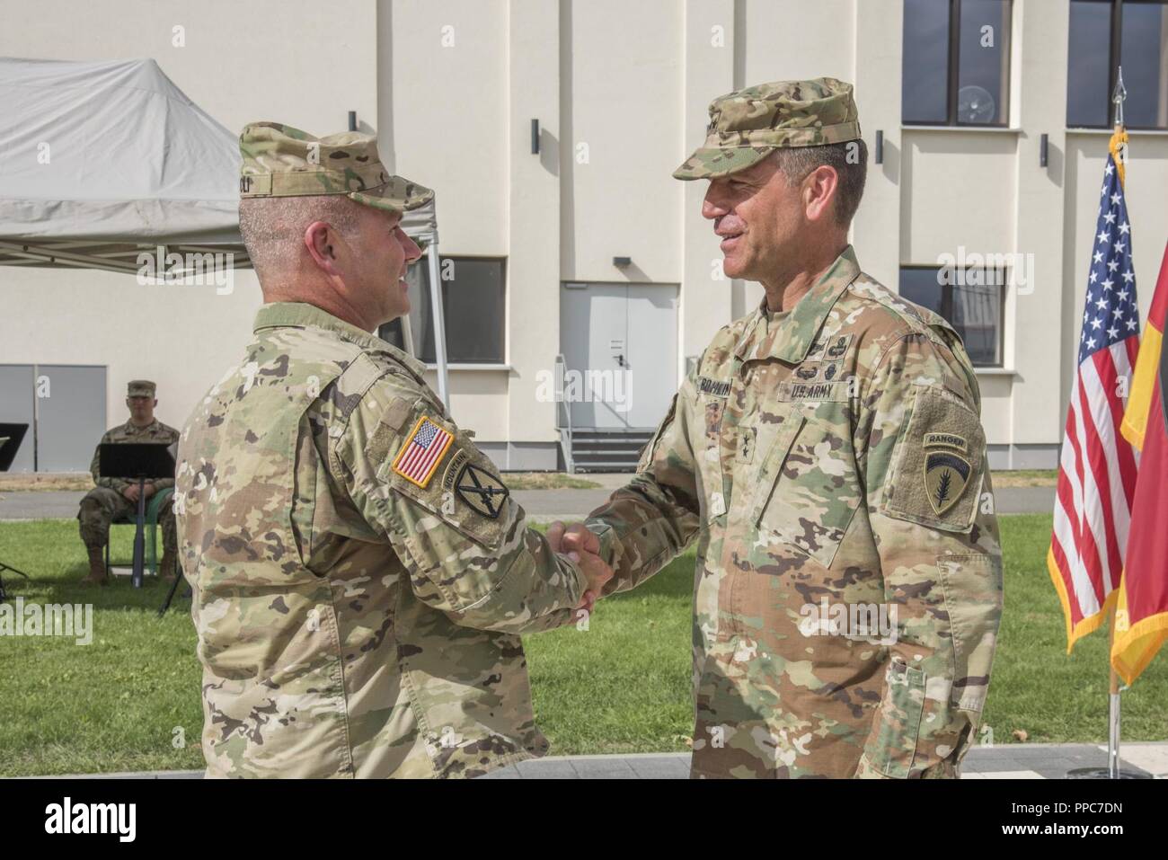 Lt. Gen. Christopher G. Cavoli (left), Commander of United States Army ...