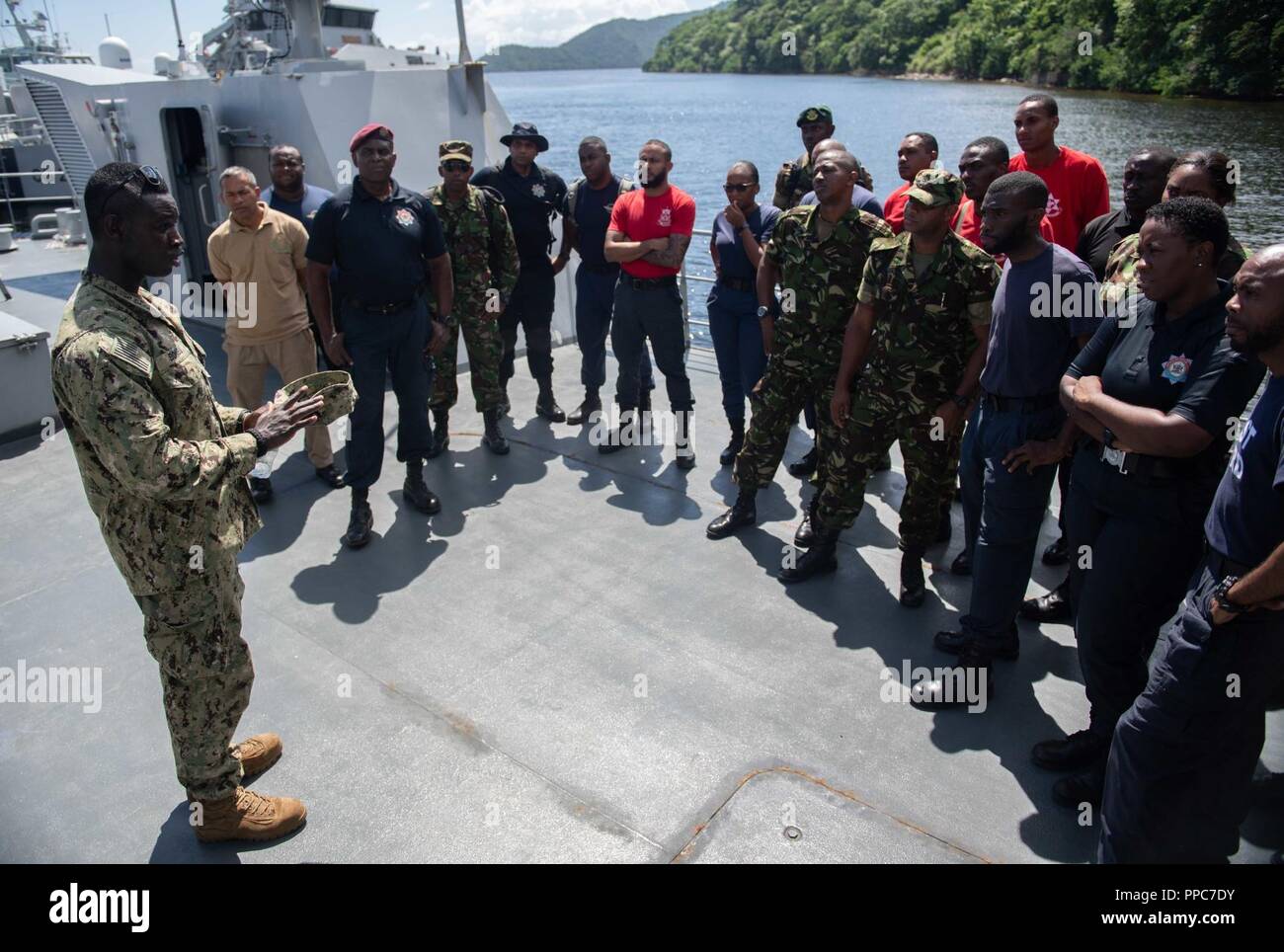 PORT OF SPAIN, Trinidad (August 16, 2018) Hospital Corpsman 1st Class ...