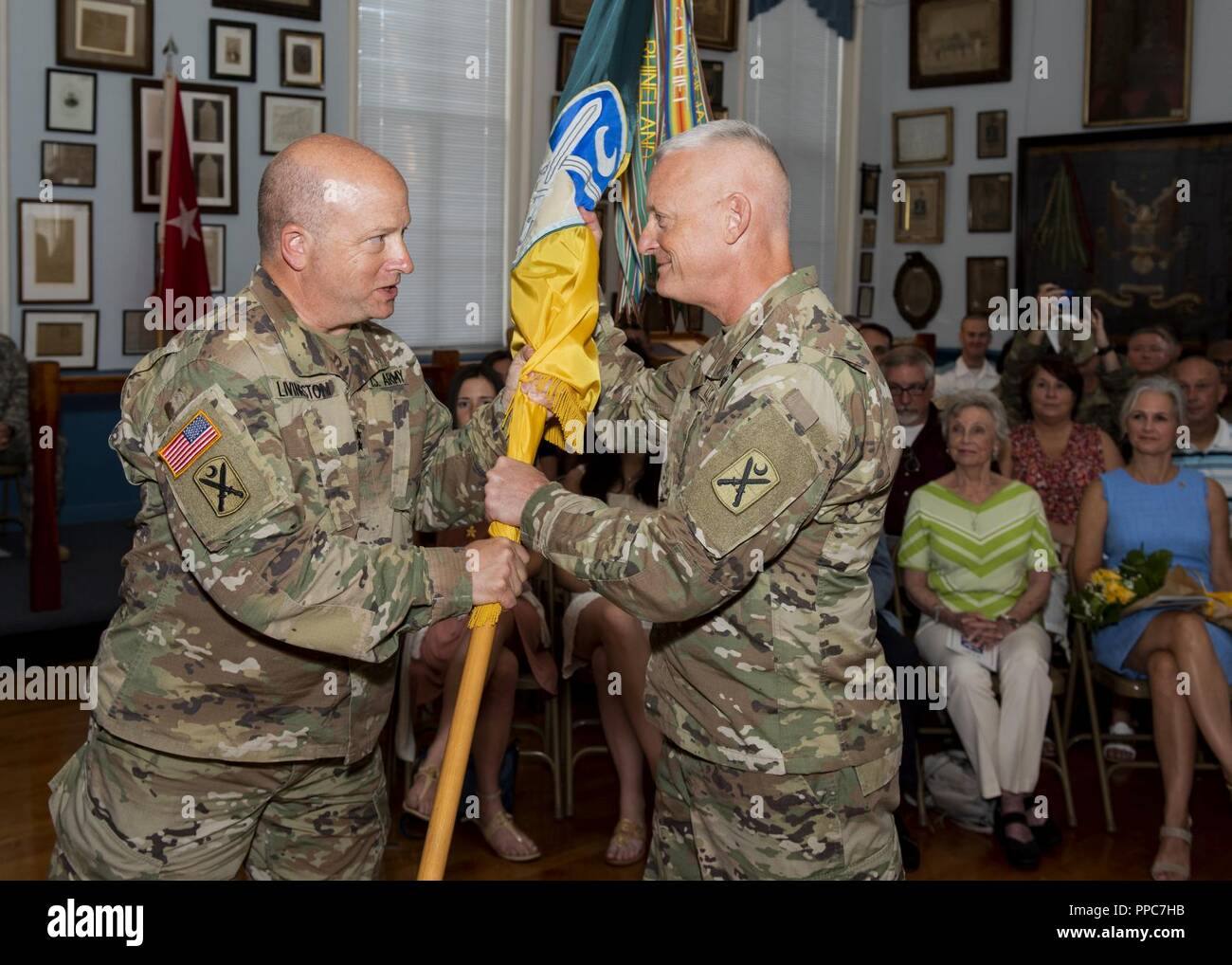 U.S. Army Col. Robin B. Stilwell, assumes command of the 218th Maneuver ...