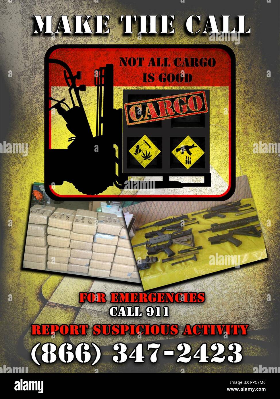 Not All Cargo is Good Cargo Poster Stock Photo - Alamy