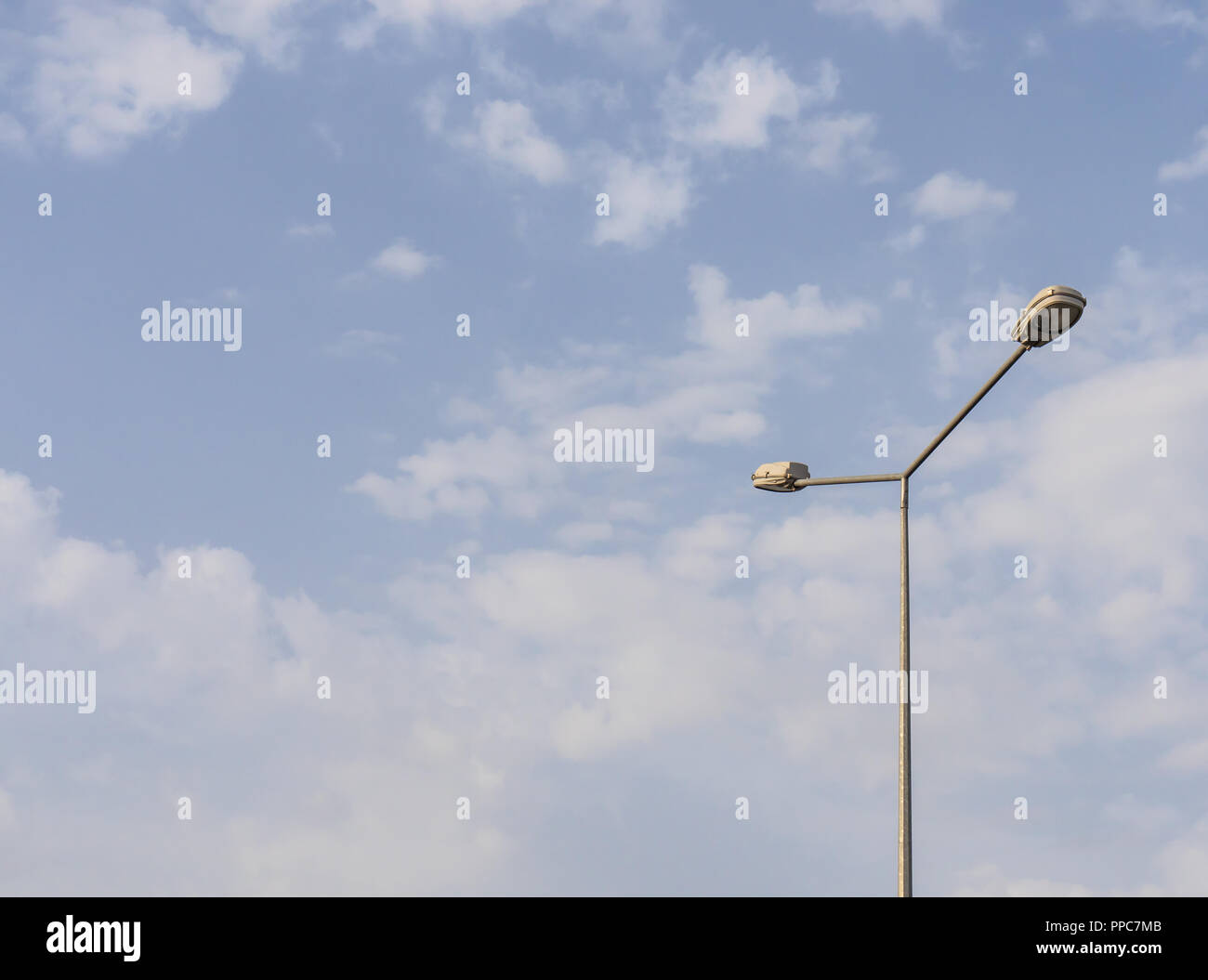 Lamppost with beautiful sky background Stock Photo - Alamy