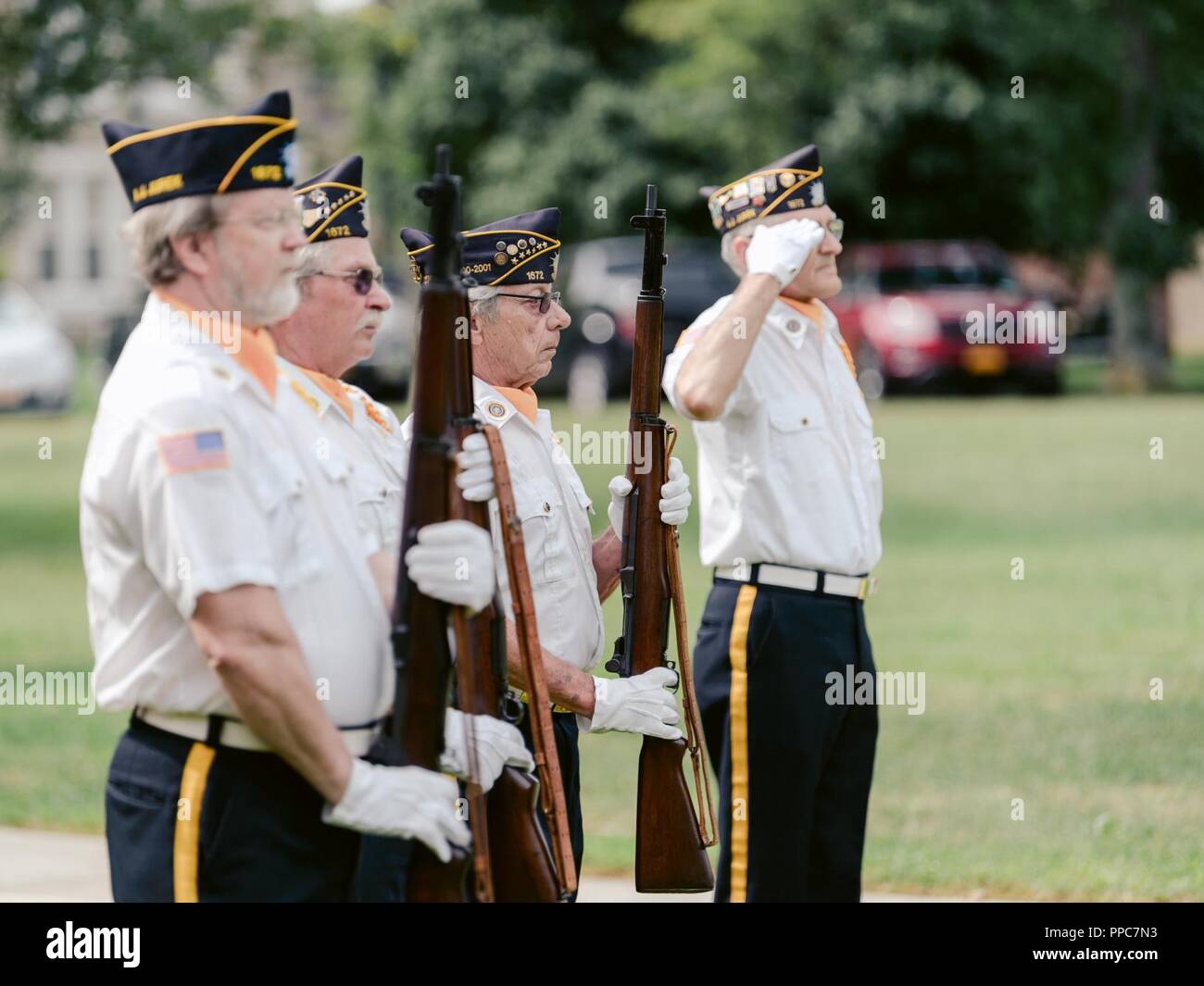 Members of the A.J. Jurek American Legion Post 1672 Honor Guard ...